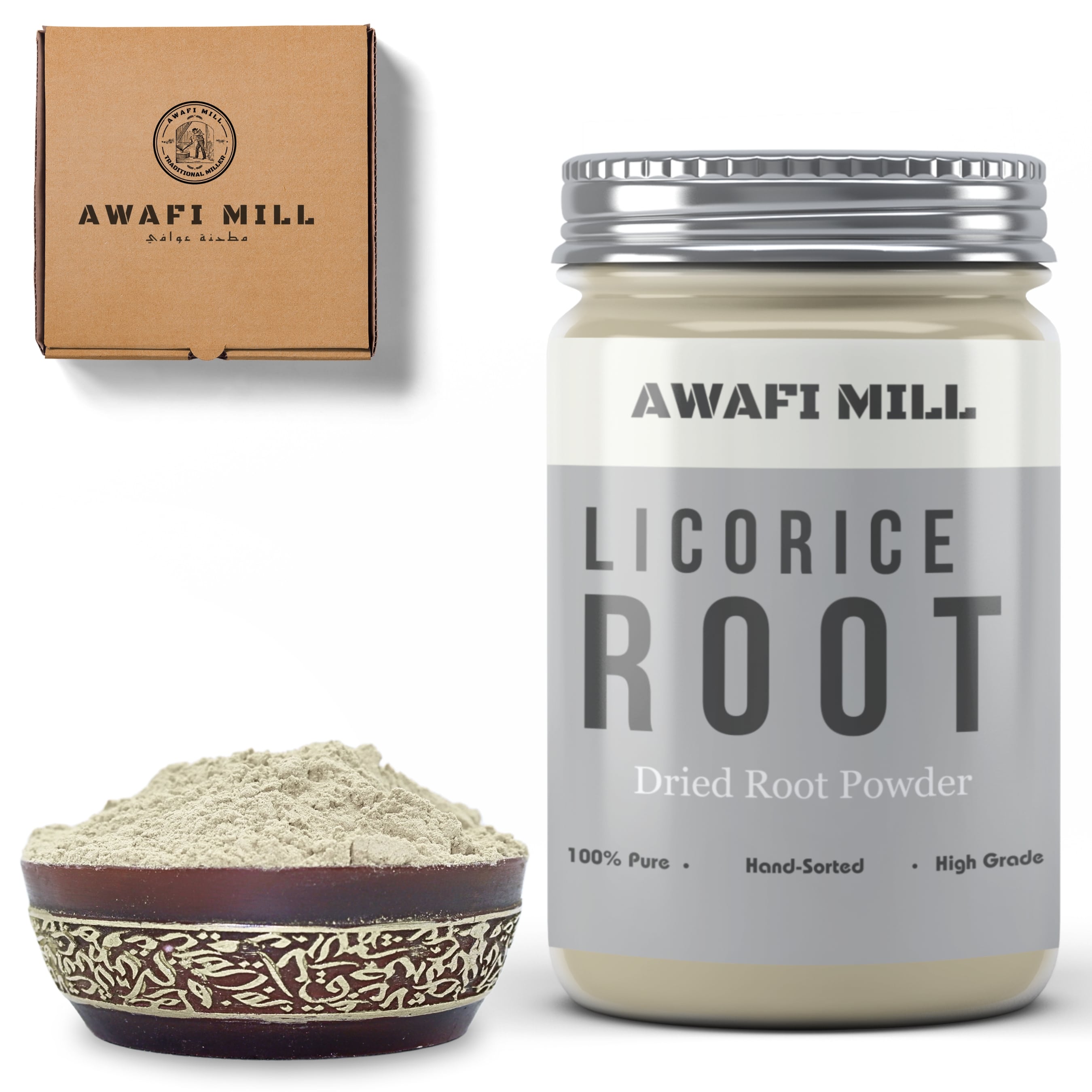 AWAFI MILL Mulethi Powder - Pure Licorice Root Powder for Au | Inspire ...