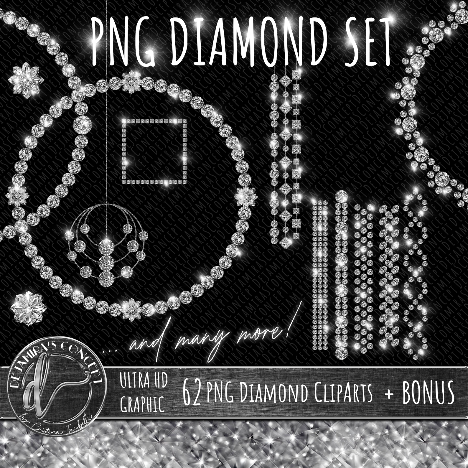 Diamond Borders, Frames, Strings, Individual Diamonds & Tags | Inspire ...