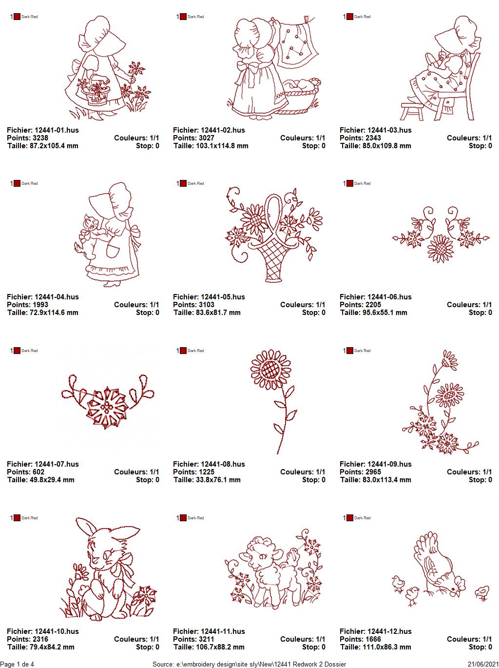 Redwork Embroidery Patterns | Inspire Uplift