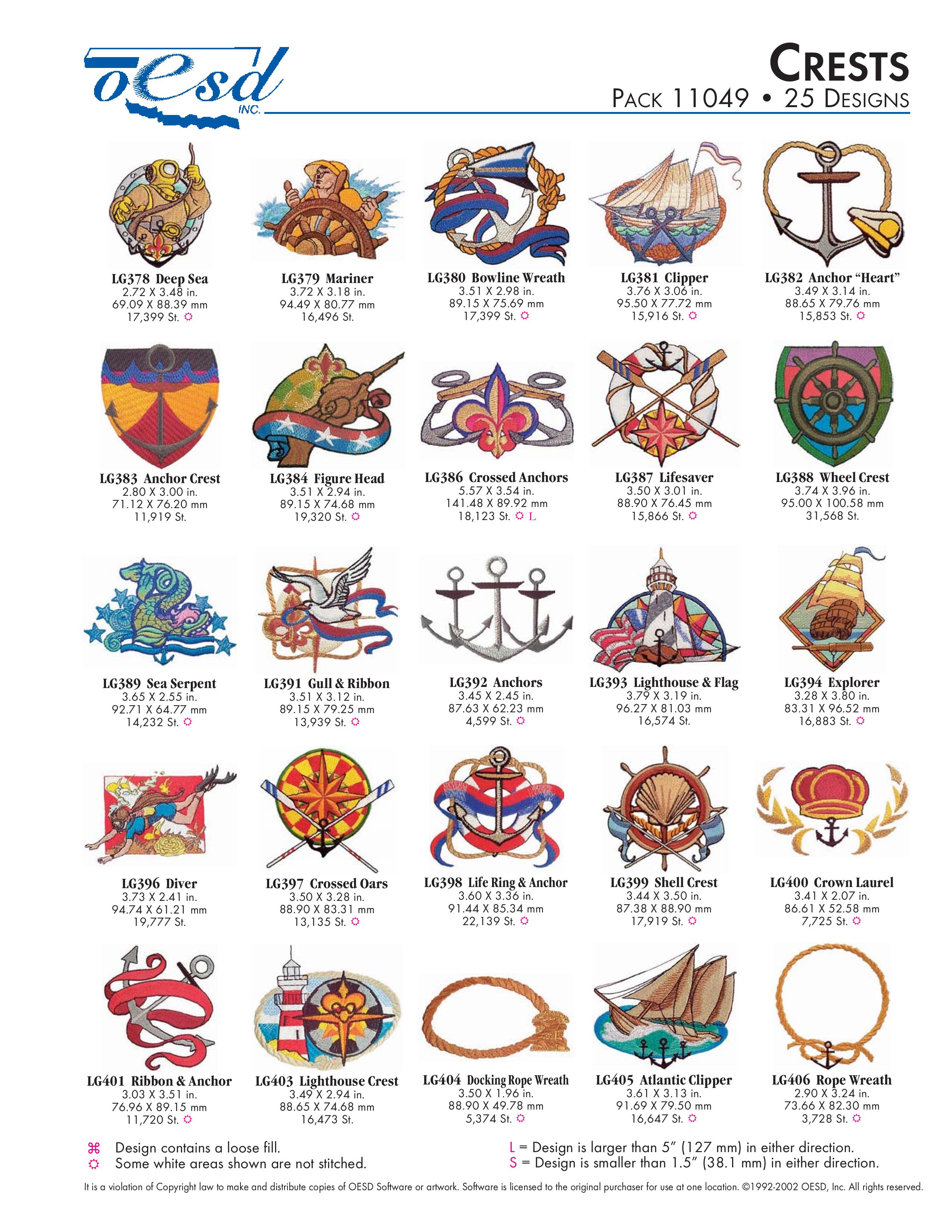 OESD Crest Embroidery pack | Inspire Uplift