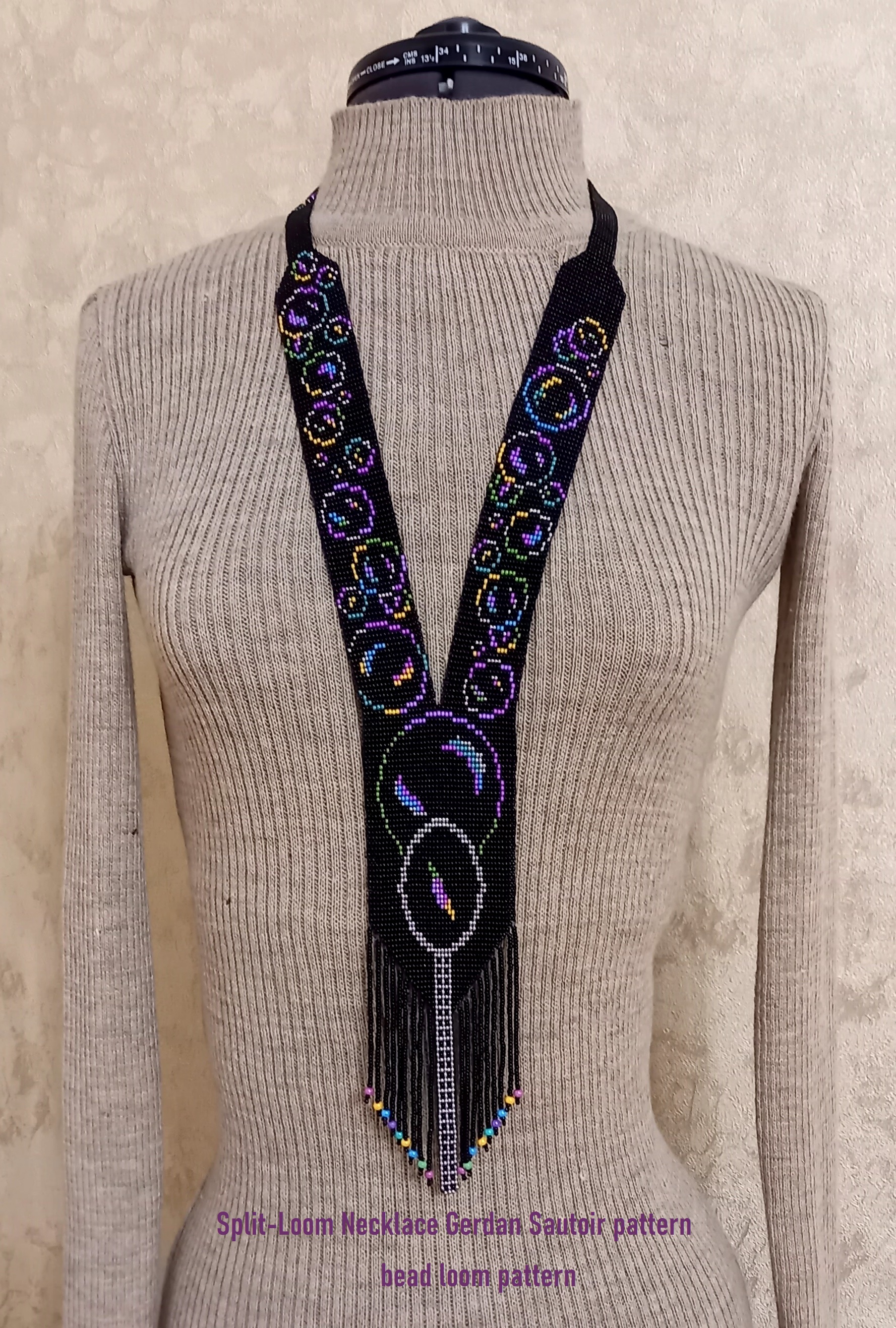Gerdan Split-Loom Necklace pattern, Bead loom, Weaving Loom, | Inspire ...