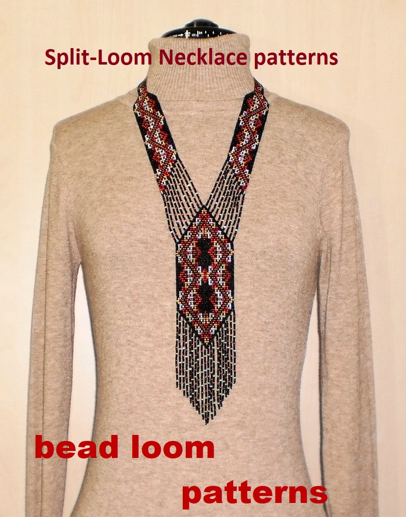 Gerdan Split-Loom Necklace patterns, Bead loom, Weaving Loom | Inspire ...