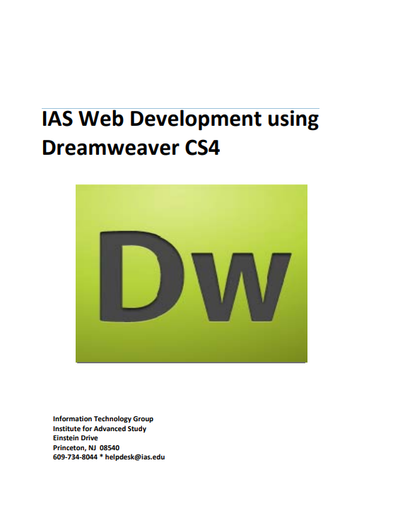 IAS Web Development using Dreamweaver CS4 | Inspire Uplift