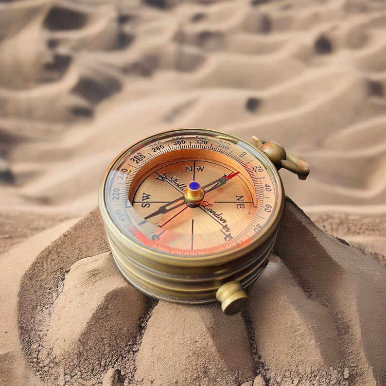 Vintage Working Compass - Handmade Brass & Copper Nautical N | Inspire ...