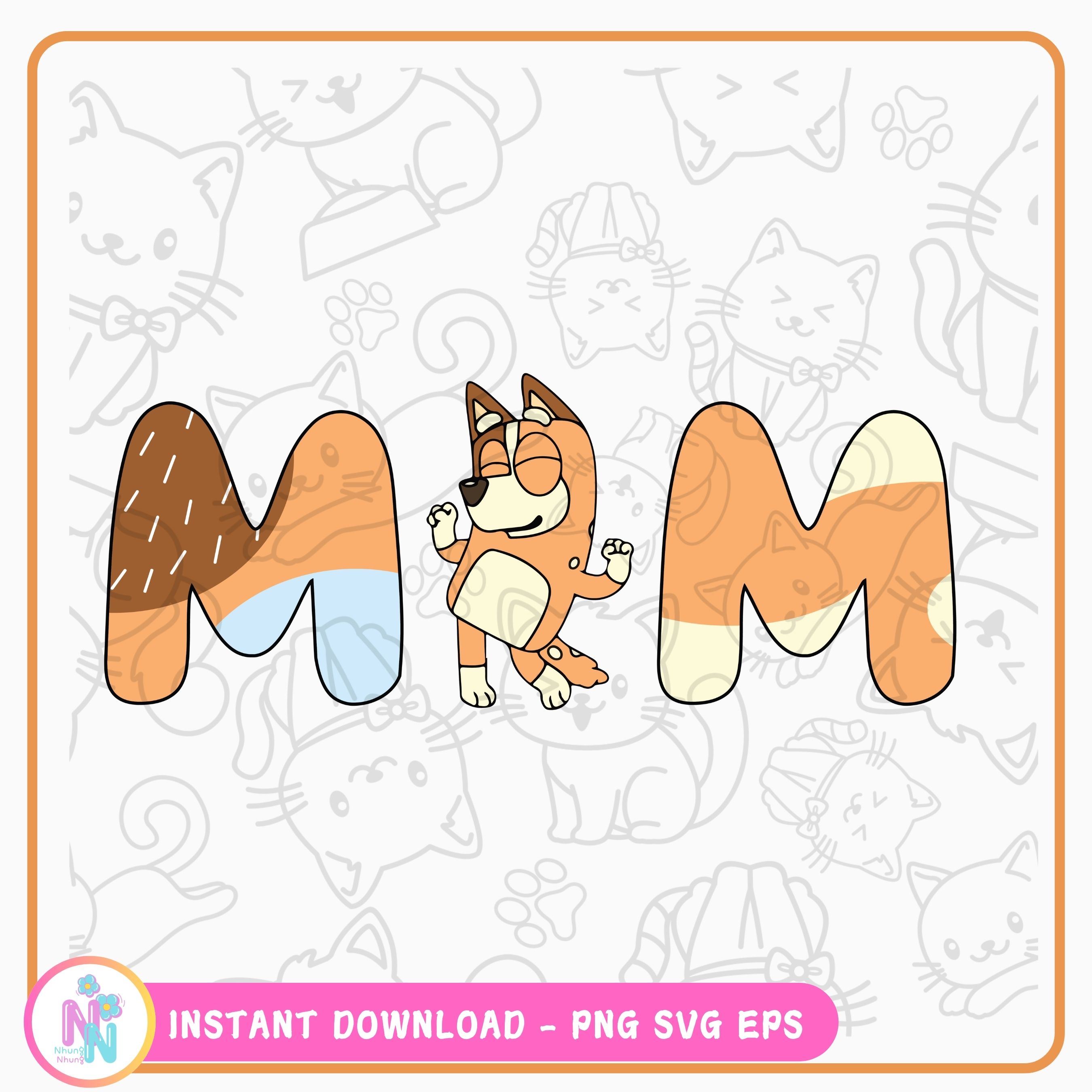 Bluey MOM PNG, Bluey Family PNG, Bluey Cool Moms Club Png | Inspire Uplift