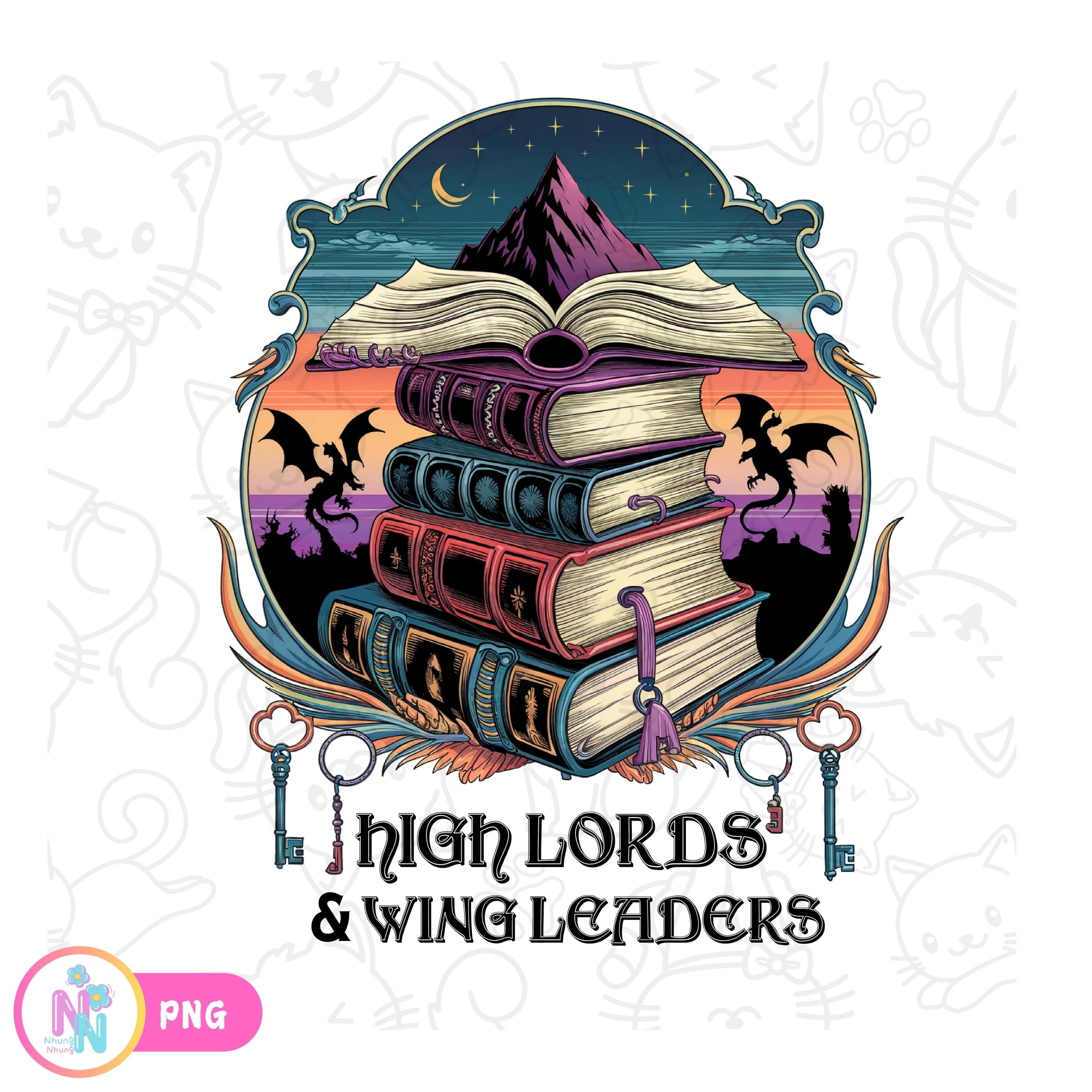High Lords and Wing Leaders Png, ACOTAR Merch | Inspire Uplift
