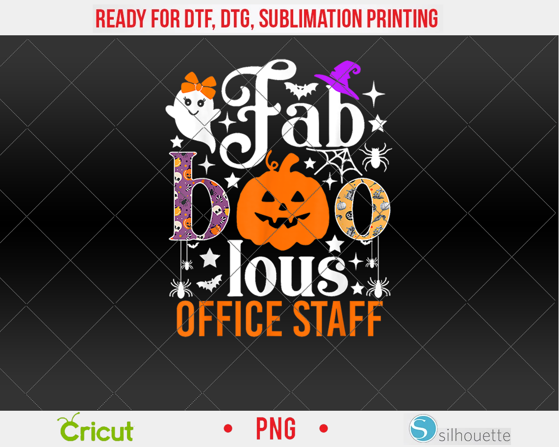 Fab Boo Lous Office Staff Funny Halloween Costume PNG | Inspire Uplift