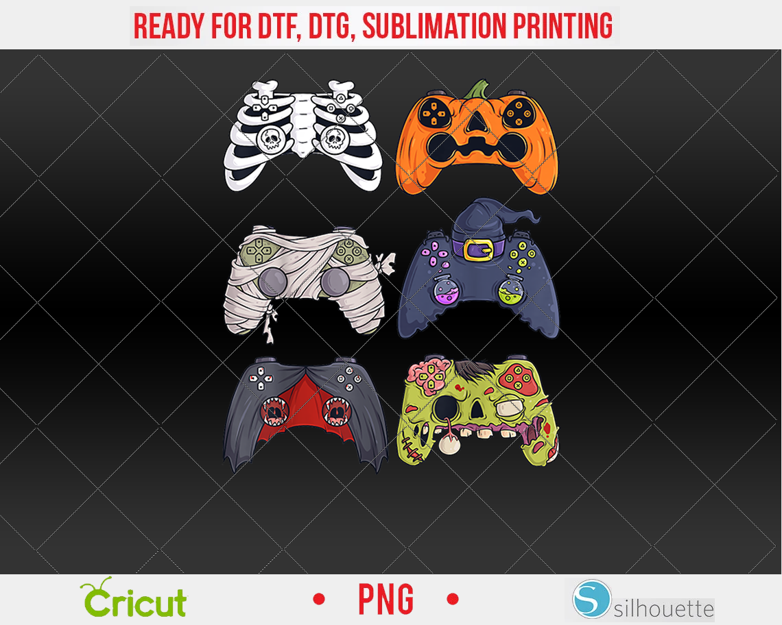 Halloween Skeleton Zombie Gaming Controllers Mummy Boys Kids | Inspire ...