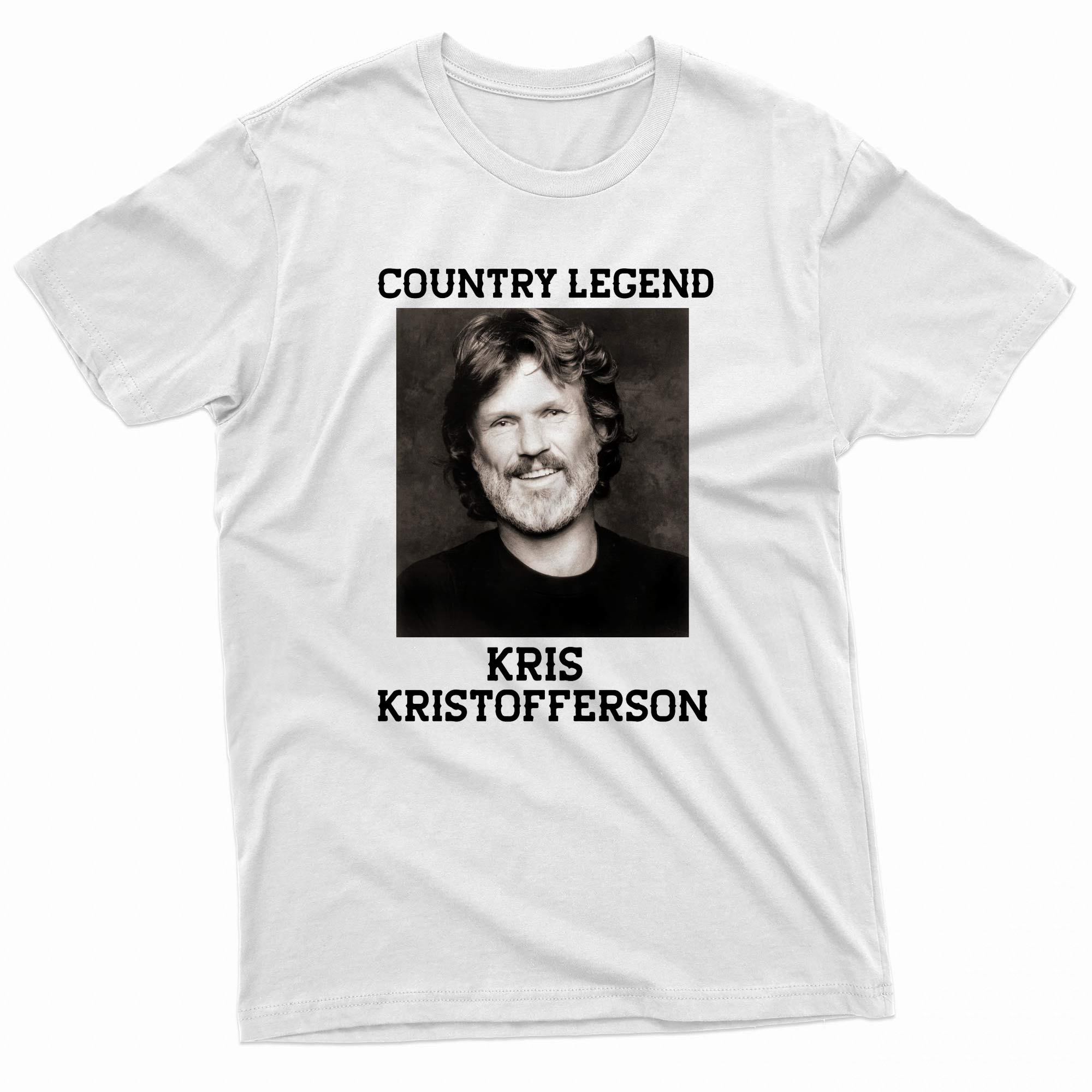 Kris Kristofferson Country Legend Polaroid T-Shirt | Inspire Uplift