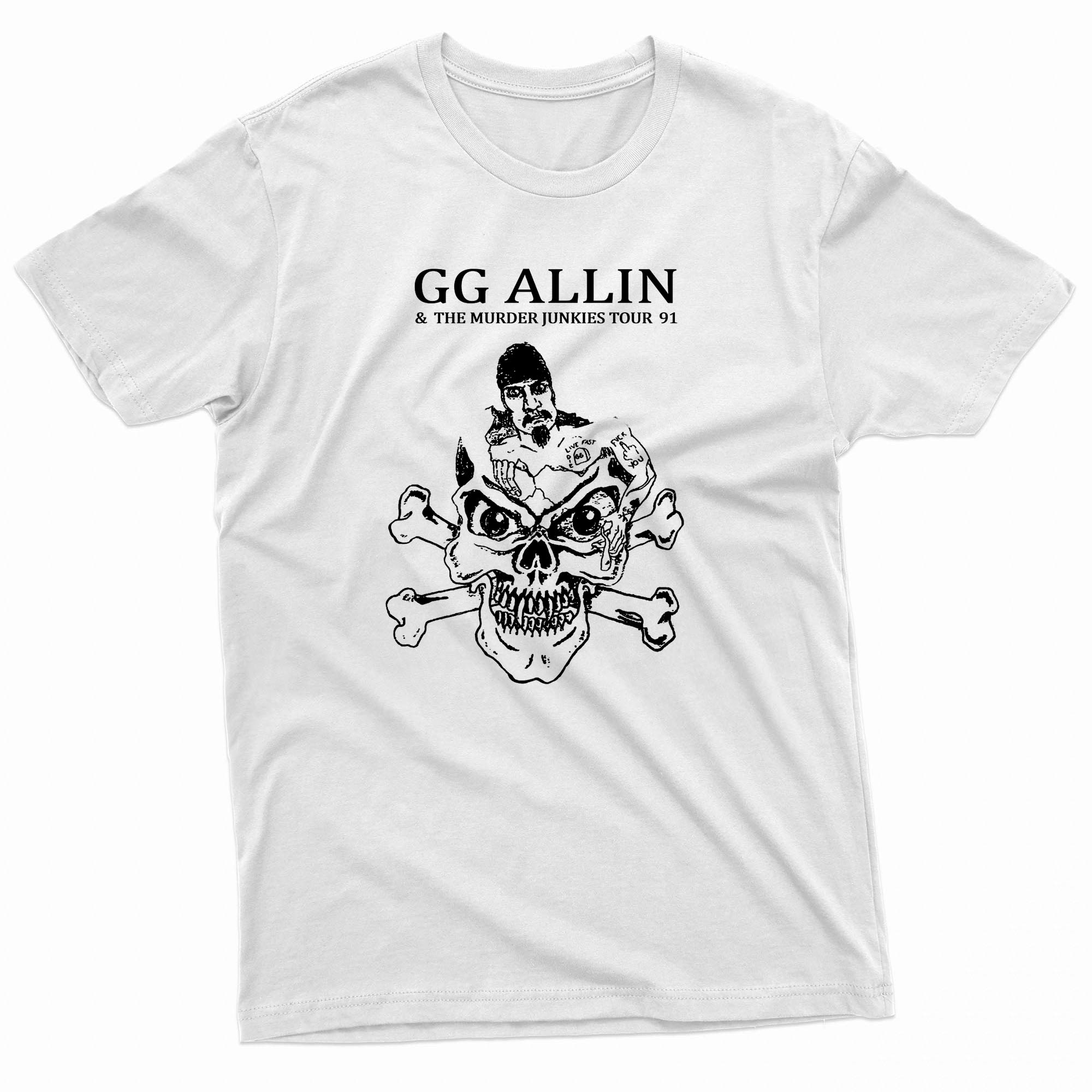 Gg Allin Tour 91 Logo T-Shirt | Inspire Uplift