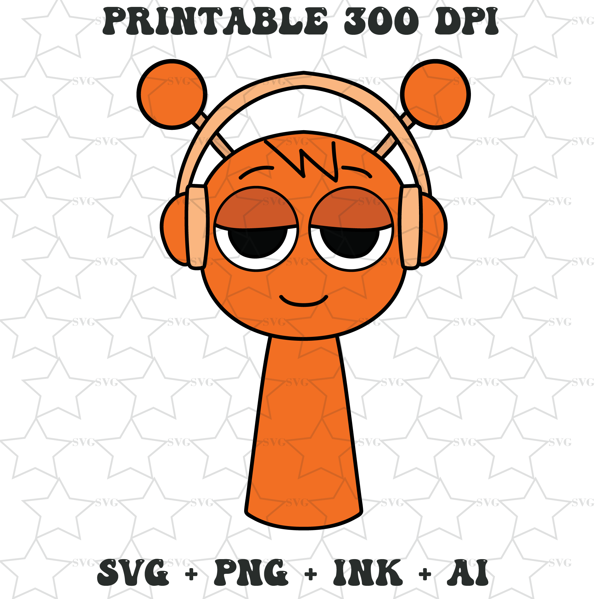 Vector project Sprunki Increedibox Orange oren Easy to Edit | Inspire ...