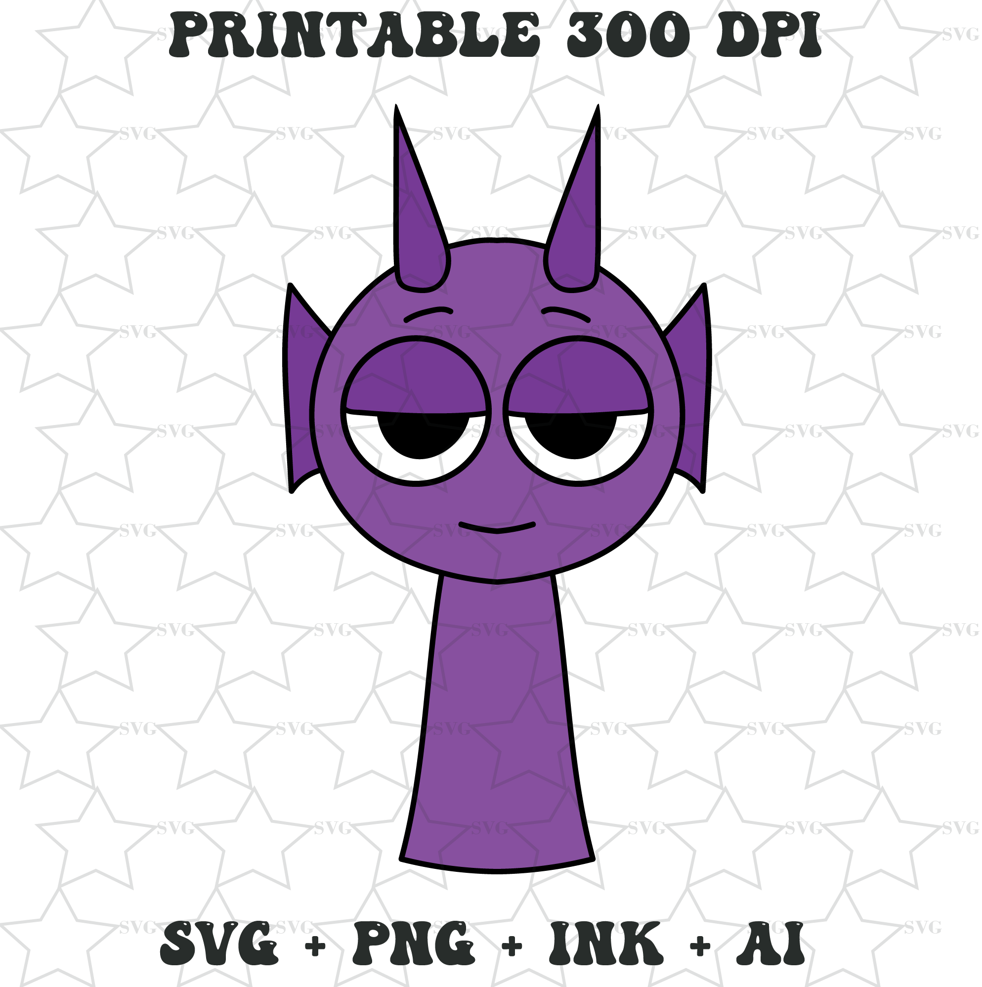 Vector project Sprunki Increedibox Purple Easy to Edit with | Inspire ...
