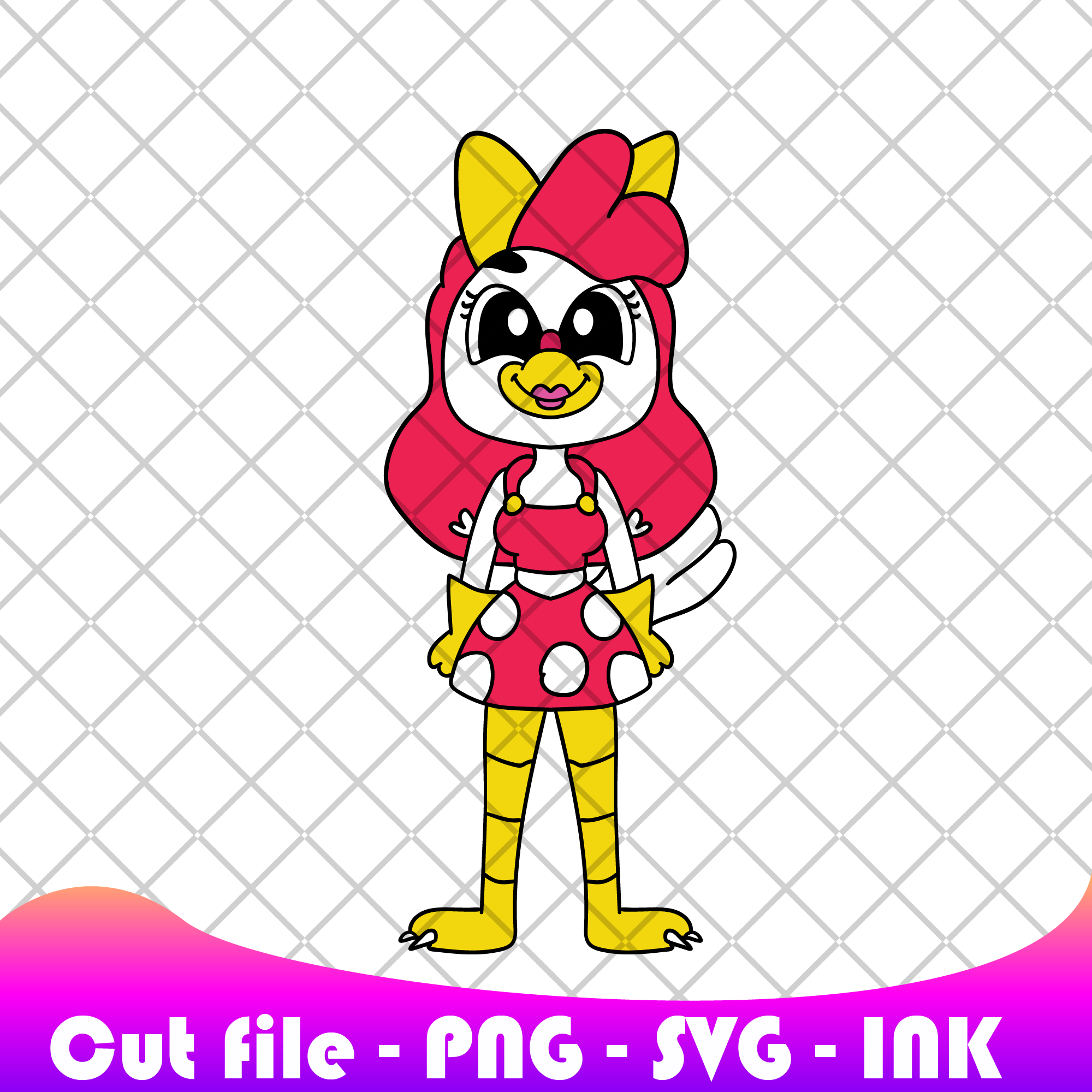 Female Clucky's Logic Png, Clucky SVG, Clucky Coloring pages | Inspire ...