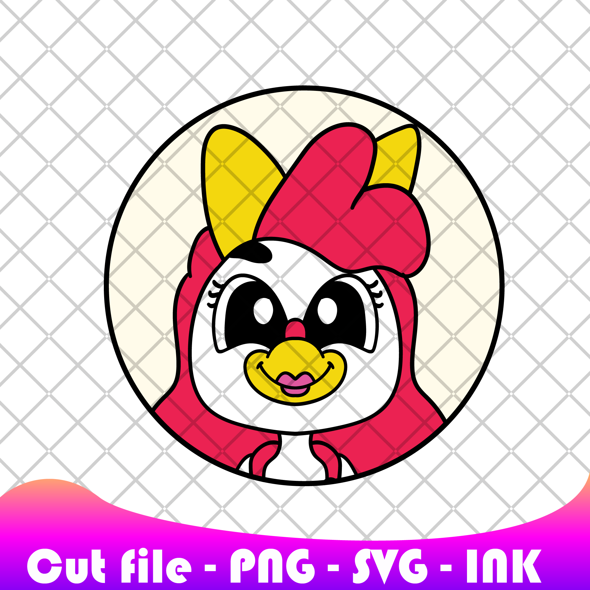 Sticker Female Clucky's Logic Png, Clucky SVG, Clucky Colori | Inspire ...