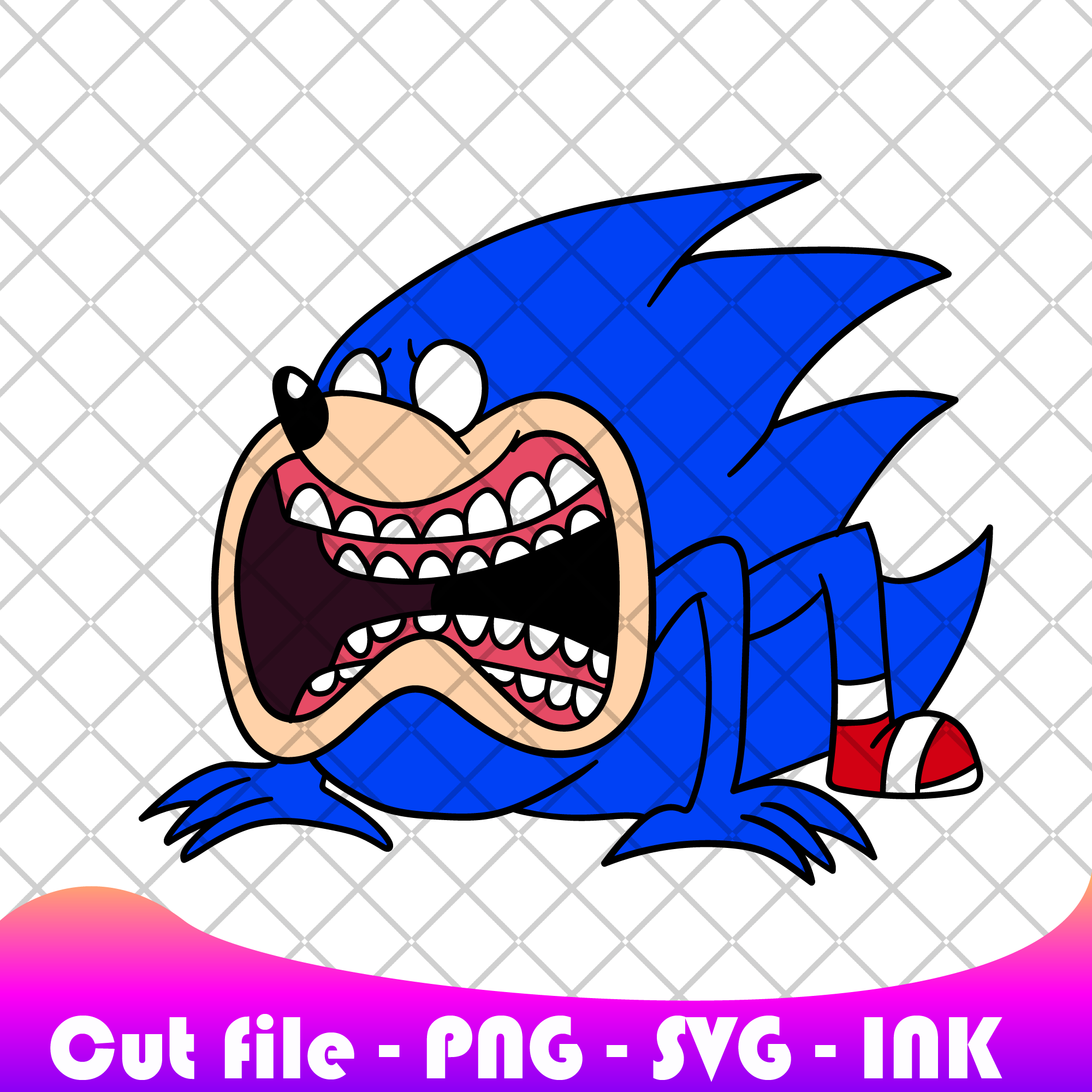 Shin Sonic SVG, PNG, Ink, Coloring pages Printable, Editable | Inspire ...