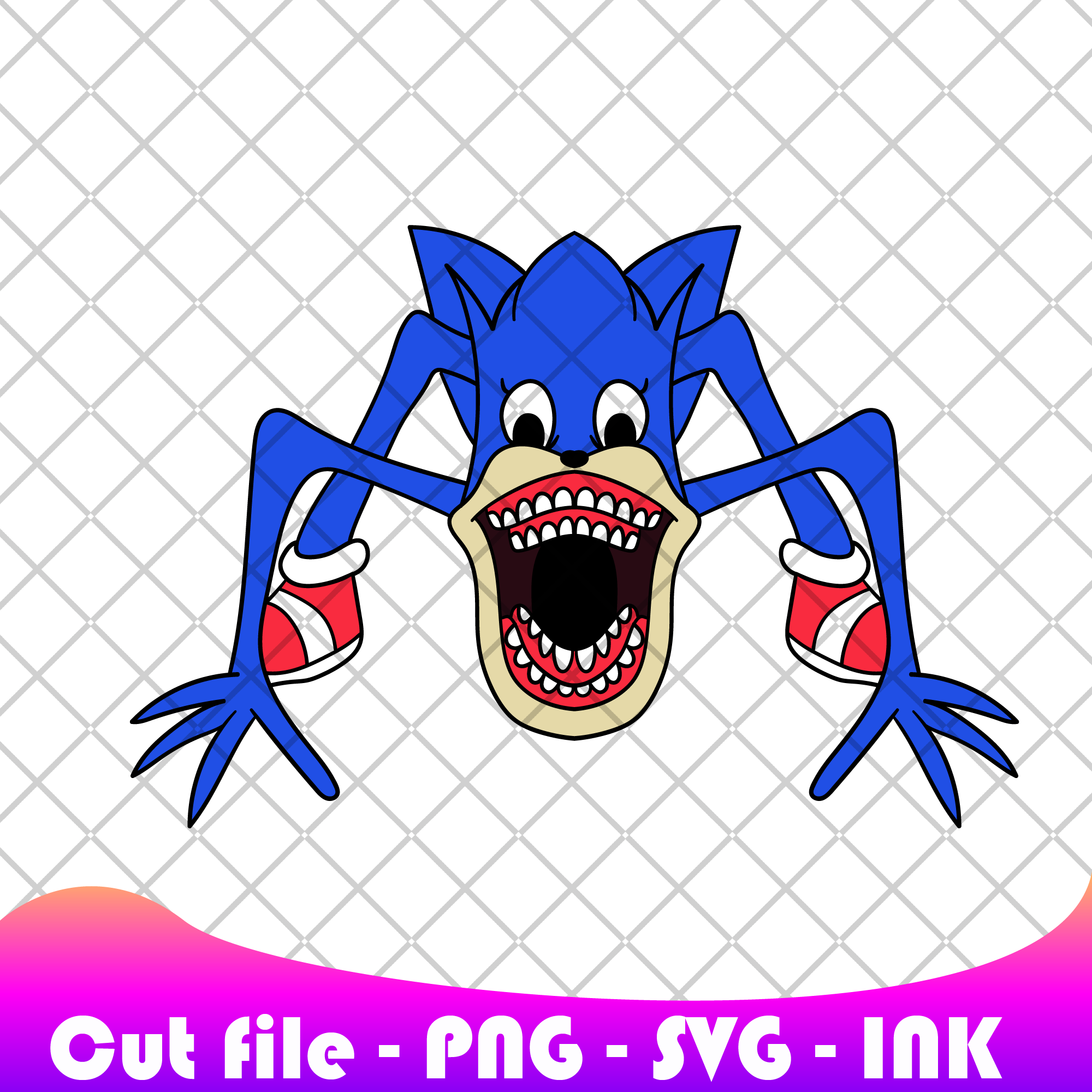 Shin Sonic SVG, PNG, Ink, Coloring pages Printable, Editable | Inspire ...