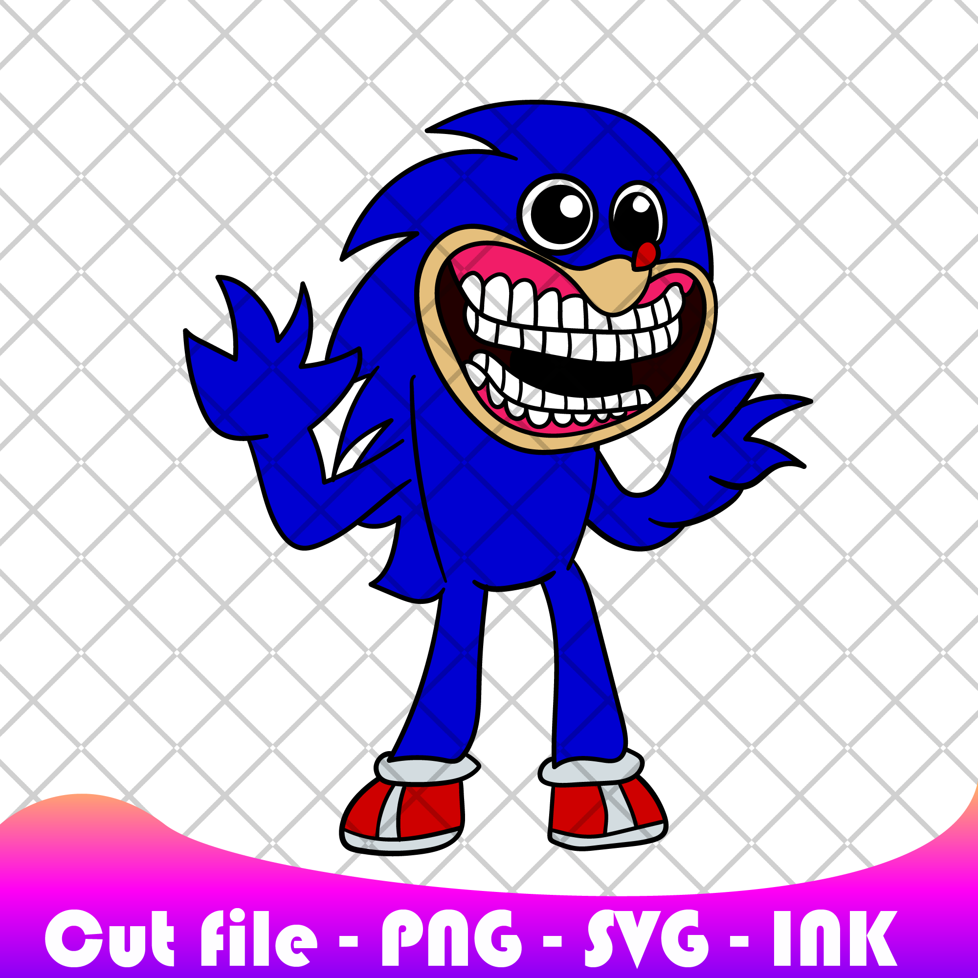 Shin Sonic SVG, PNG, Ink, Coloring pages Printable, Editable | Inspire ...