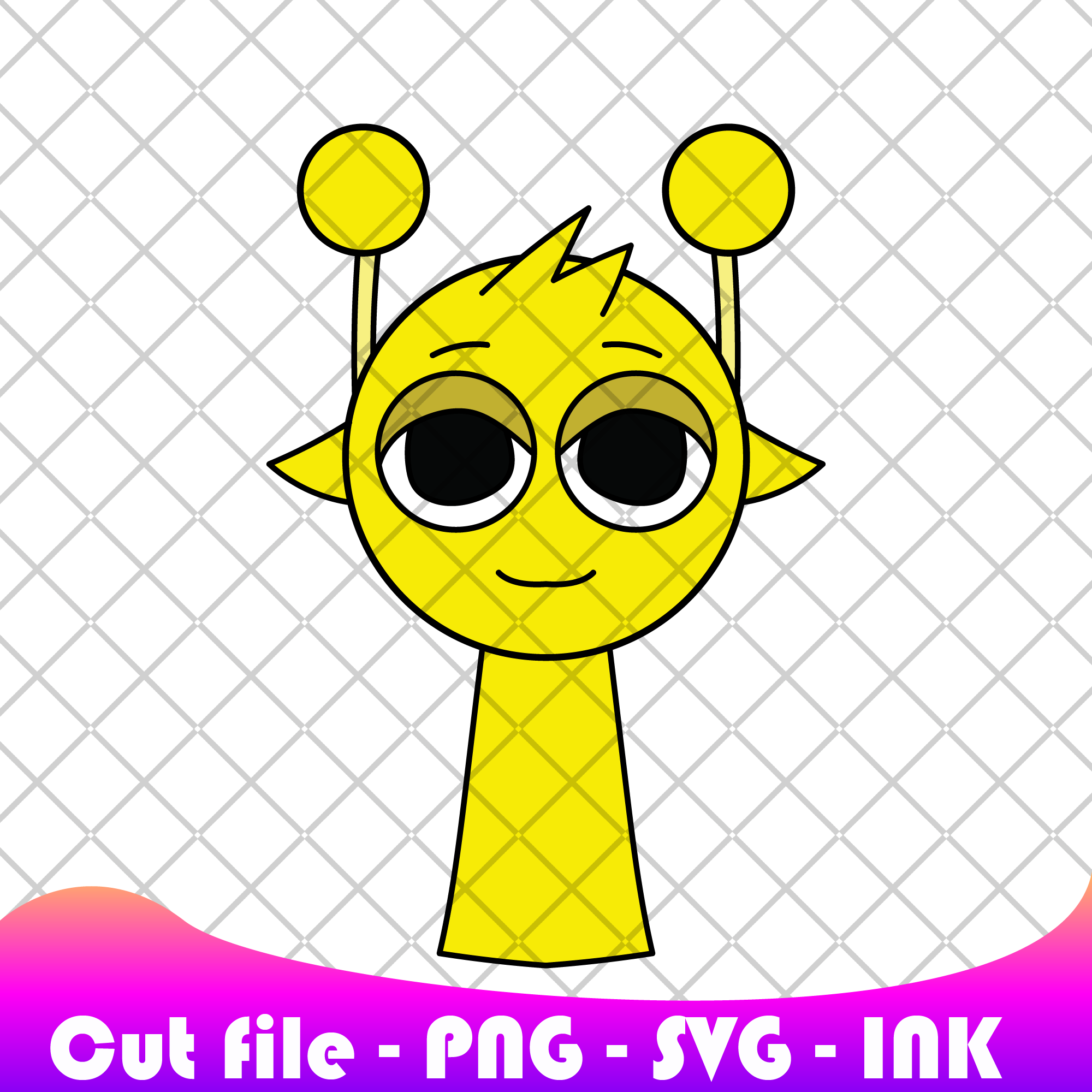 Sprunki Increedibox Simon SVG, PNG, Ink, Coloring pages Prin | Inspire ...