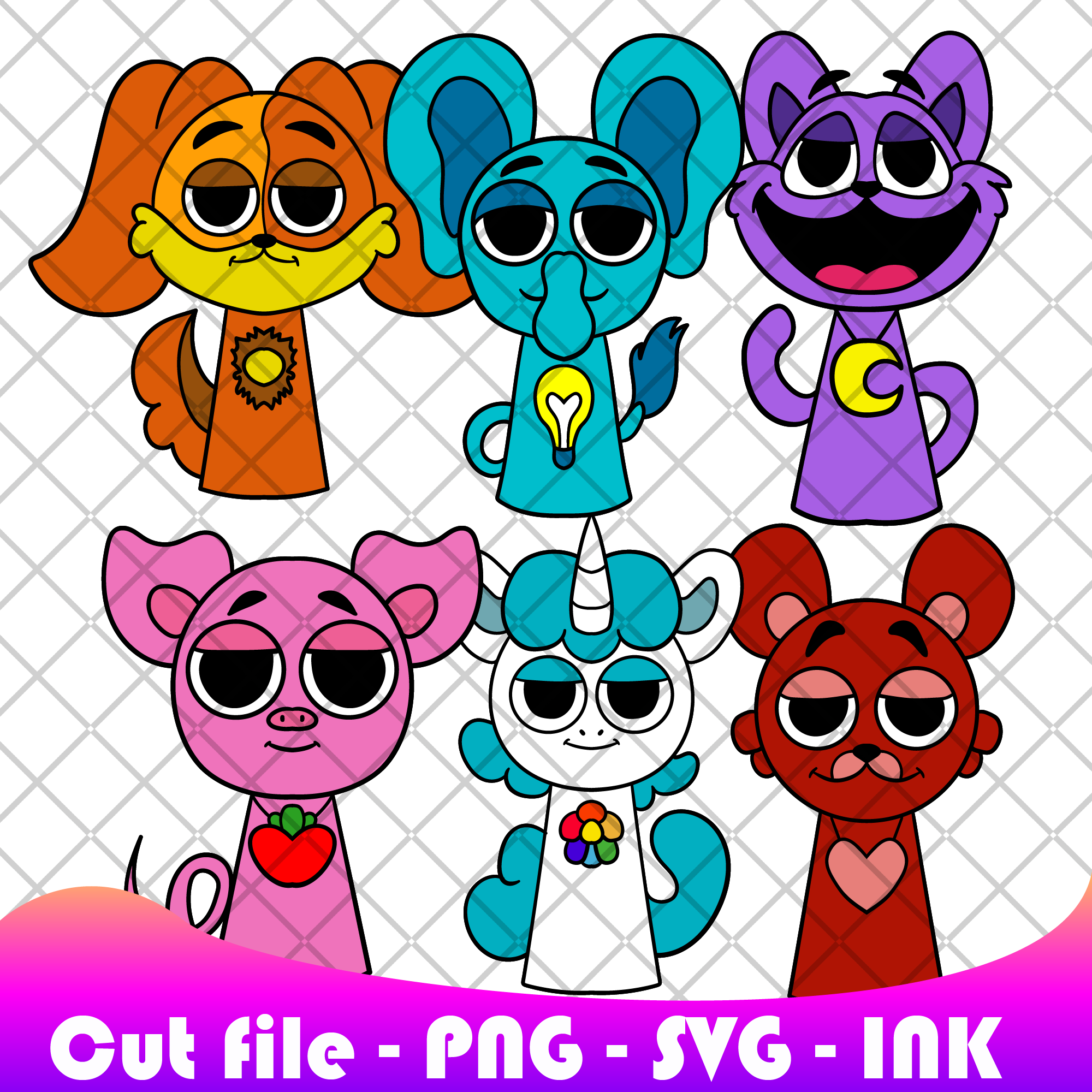 Sprunki CatNap,Bobby Bearhug,Bubba bubbaphant,CraftyCorn SVG | Inspire ...