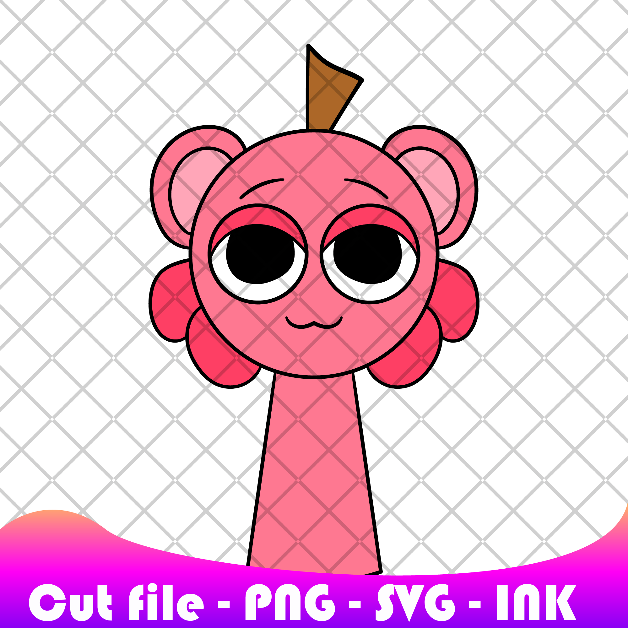 Sprunki Berry Light Pink SVG, PNG, Ink,Sprunki coloring page | Inspire ...