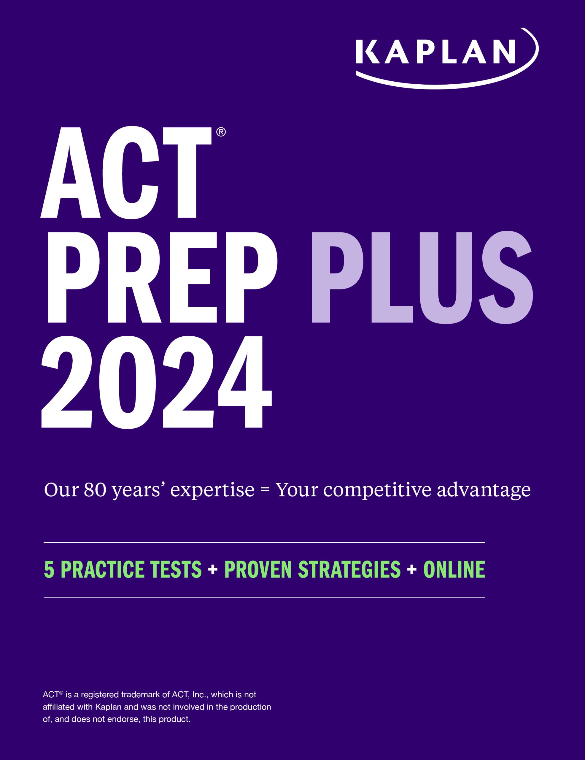 Test Bank ACT Prep Plus 2024 Kaplan Test Prep, Pdf, ebook | Inspire Uplift