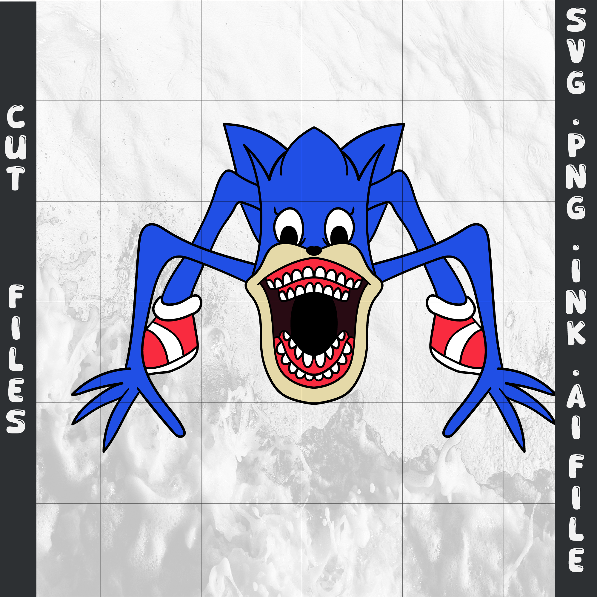 Shin Sonic SVG, PNG, Ink ,Coloring pages Printable, Digital | Inspire ...