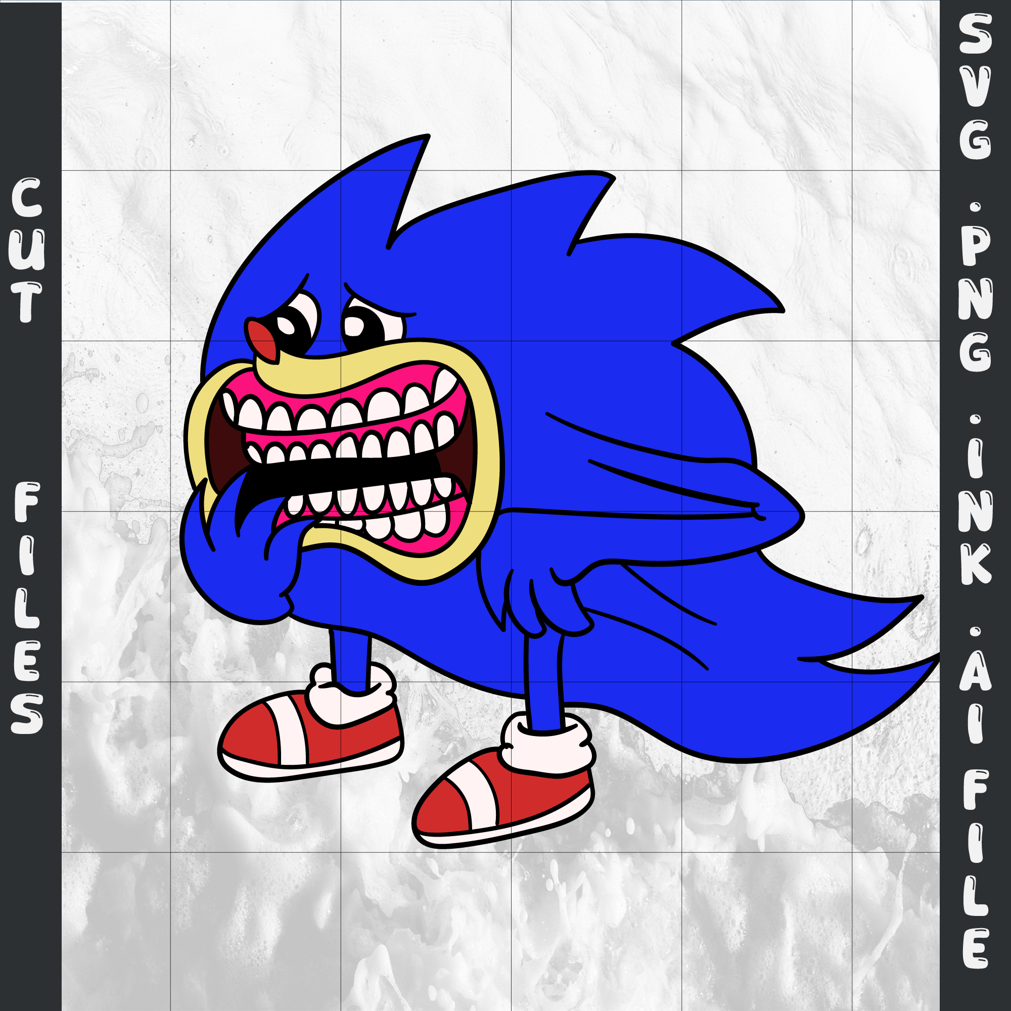 Shin Sonic SVG, PNG, Ink ,Coloring pages Printable, Digital | Inspire ...
