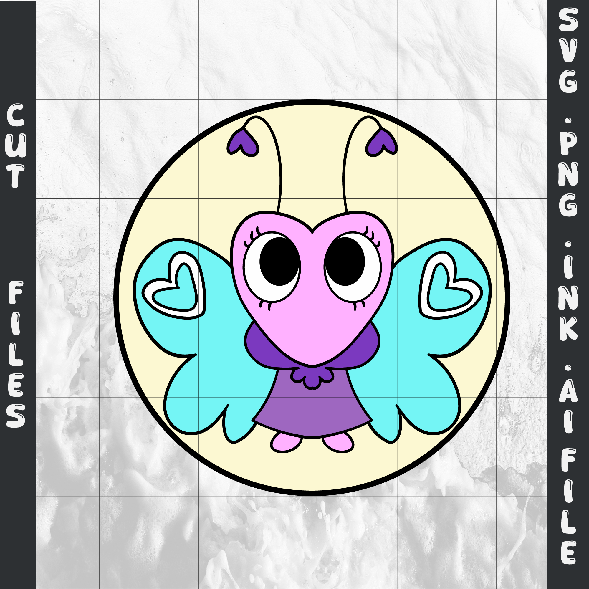 Dandy World Flutter Sticker,SVG, PNG, Ink ,Coloring pages Pr | Inspire ...