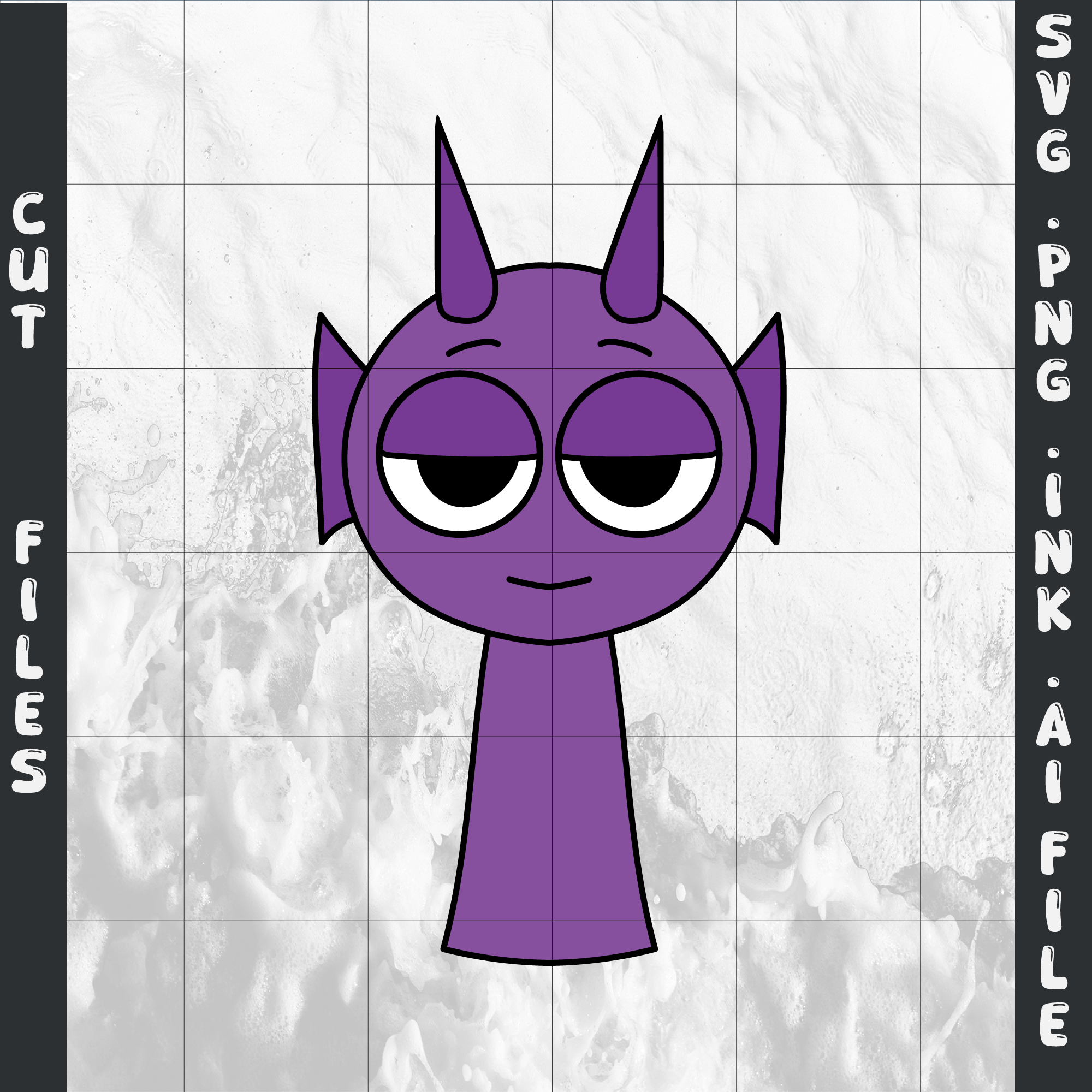 Sprunki Increedibox Purple SVG, PNG, Ink ,Purple Coloring pa | Inspire ...