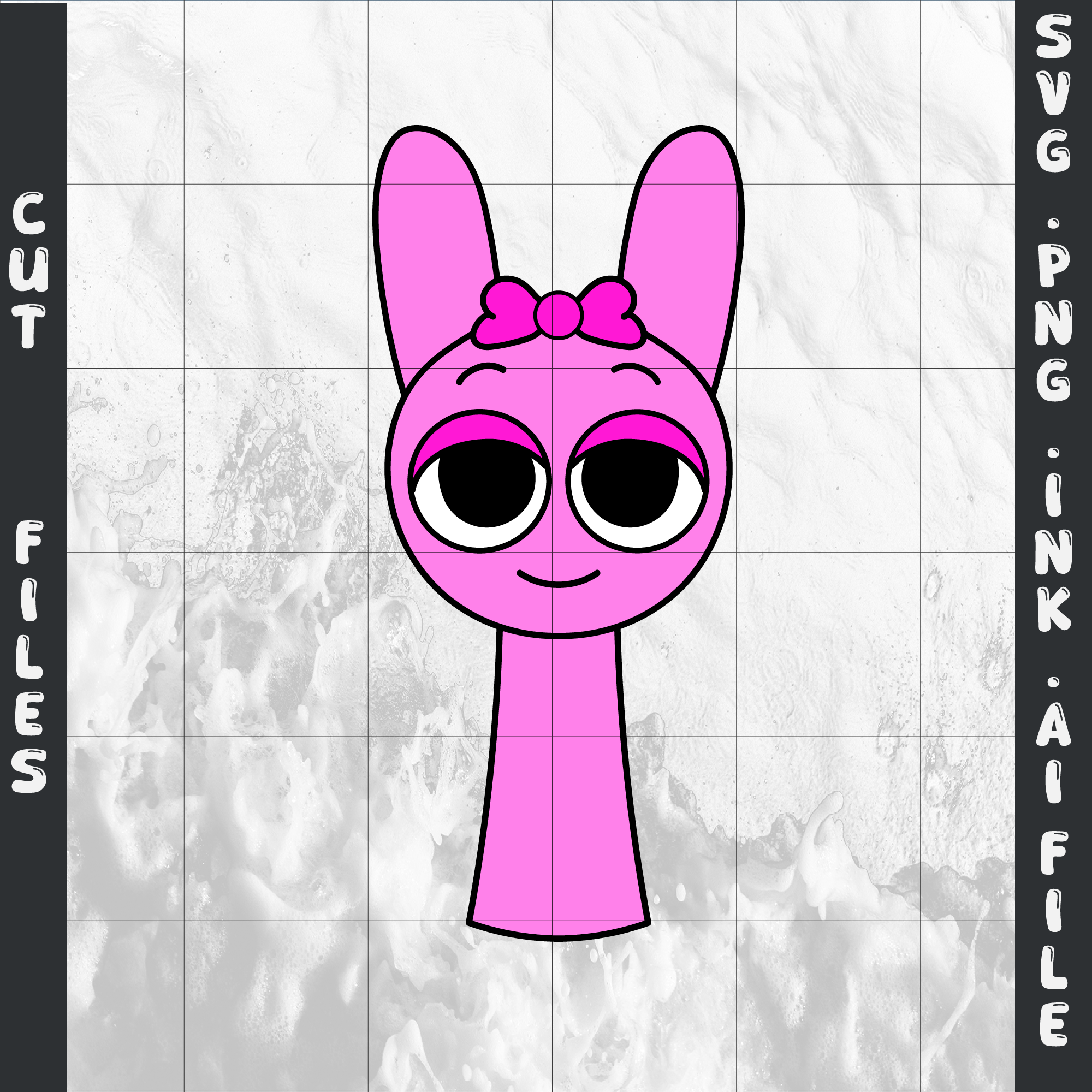 Sprunki Increedibox Pinki SVG, PNG, Ink ,Pinki Coloring page | Inspire ...
