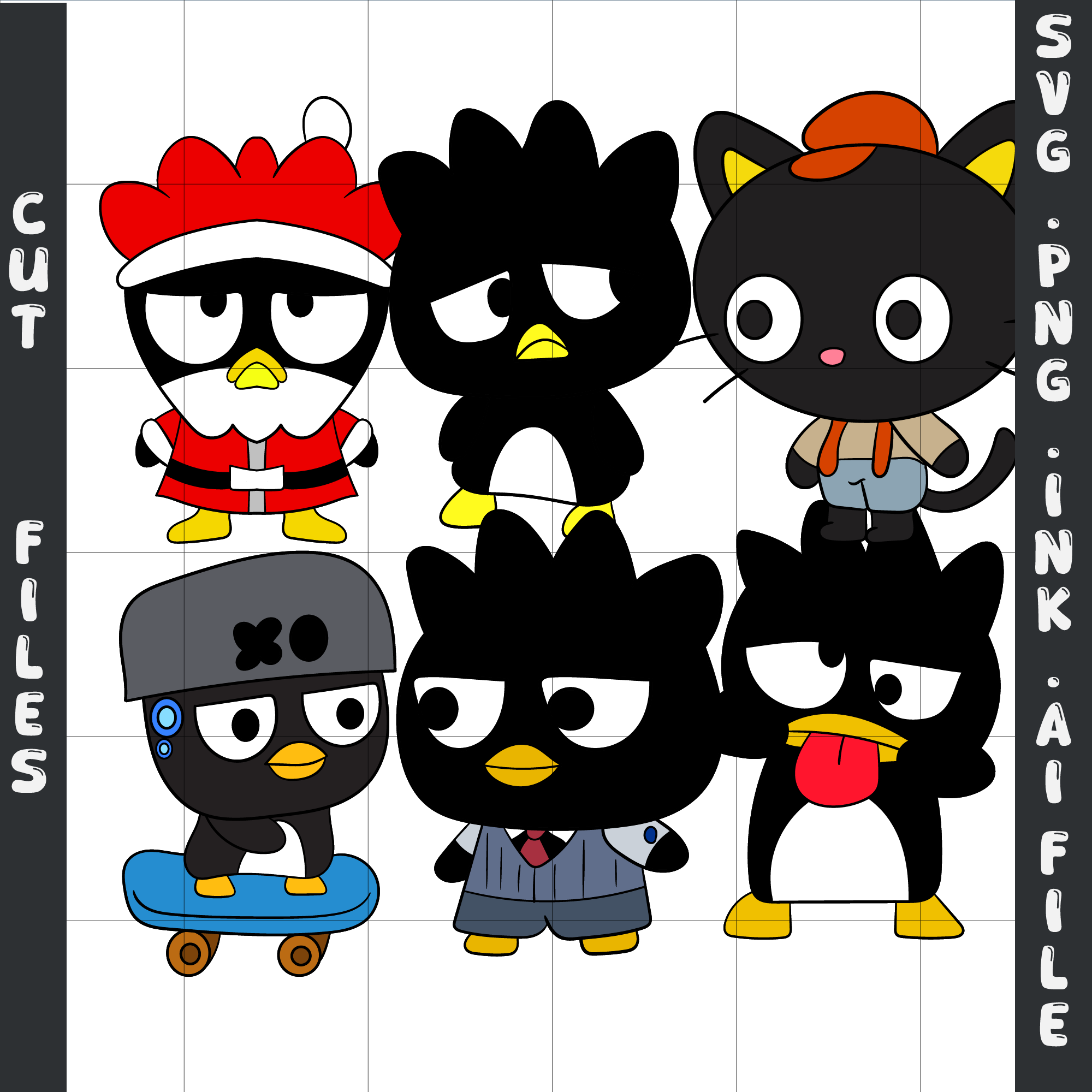 Badtz Maru Sanrio, Cat Badtz Maru Sanrio , SVG, PNG, Ink ,Ba | Inspire ...