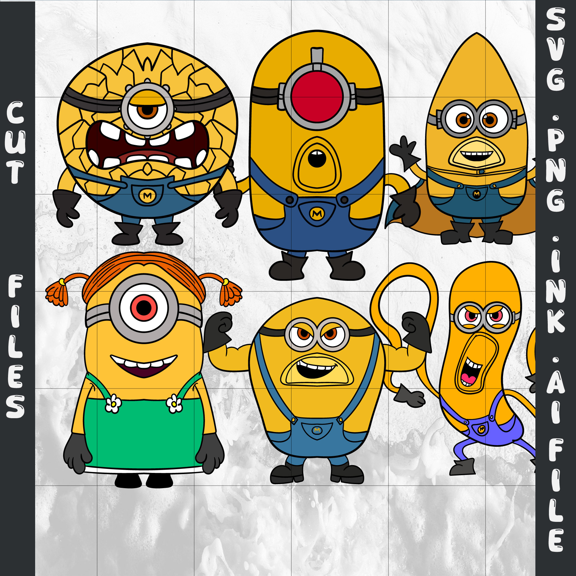 Mega Minion Gus SVG, Minion Jerry PNG, Tim from Despicable M | Inspire ...