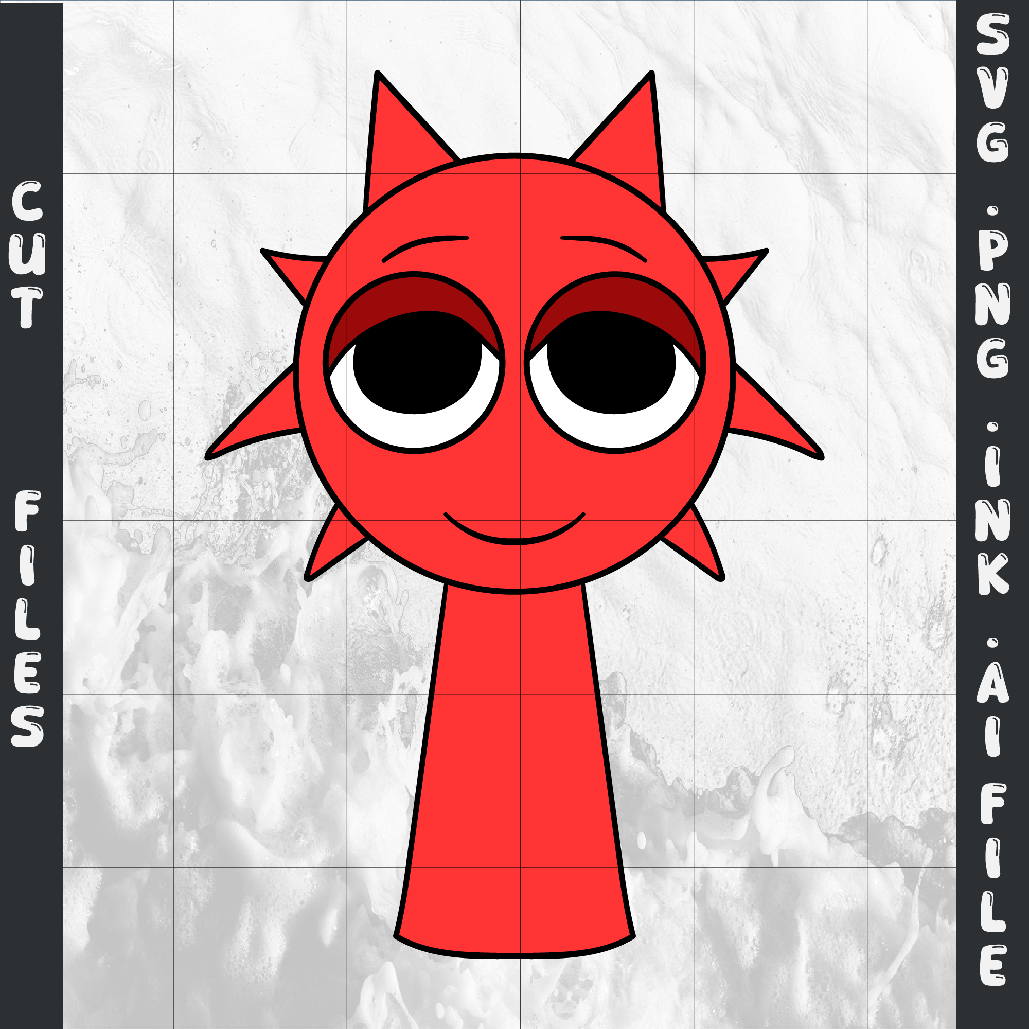 Editable Sprunki SVG,Png Sprunki Azalea,Incredibox Coloring | Inspire ...