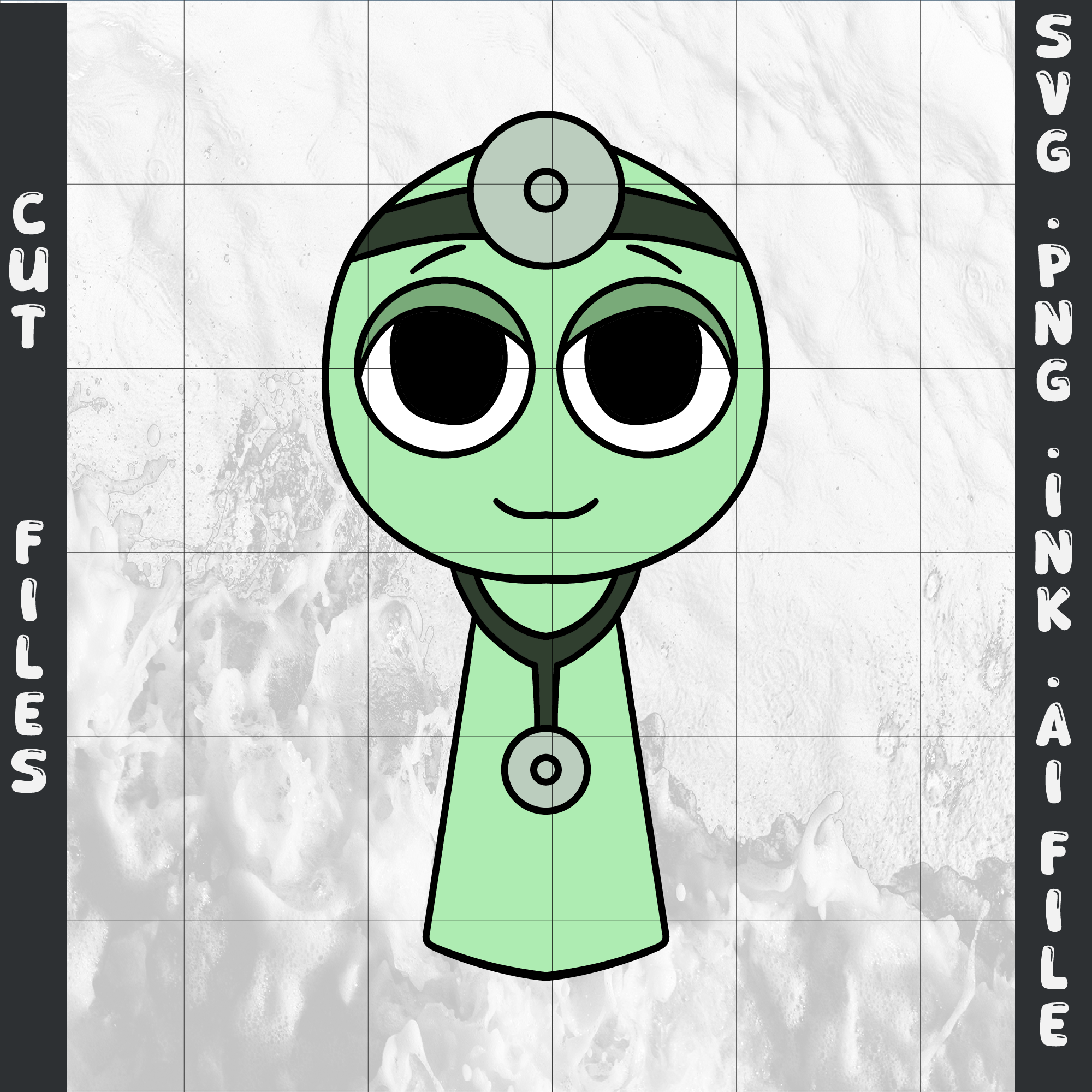 Editable Sprunki SVG,Png Sprunki Dr. Mint and Beep,Incredibo | Inspire ...