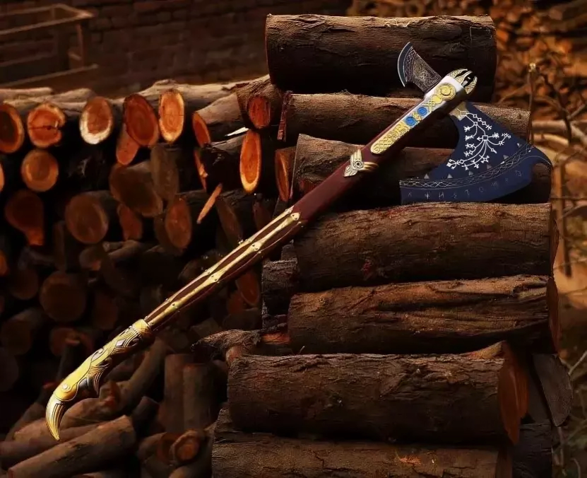 Leviathan Axe Custom God of War Replica Axe Carbon Steel Vik | Inspire ...