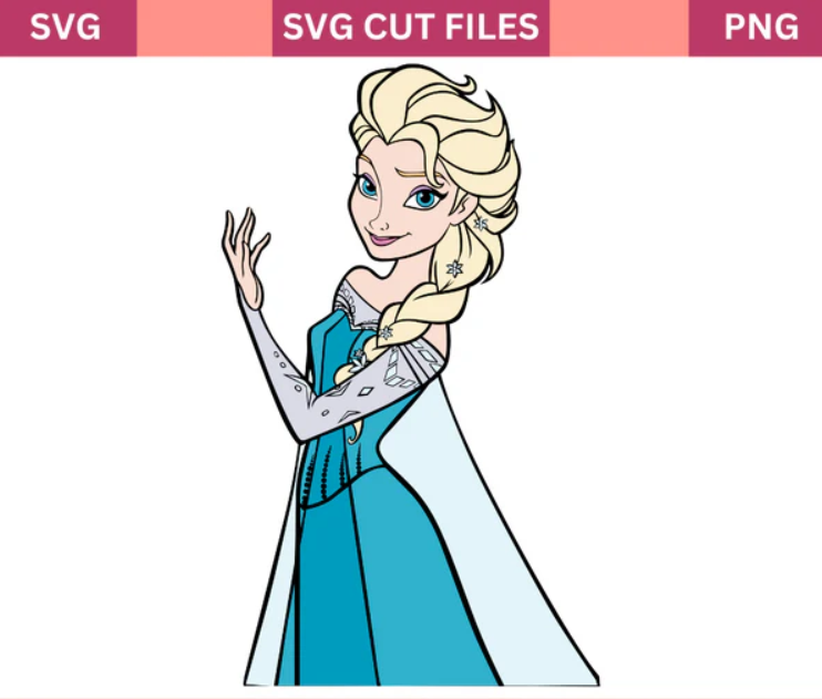 Disney Princess Elsa Layered Frozen SVG Cut File for Cricut | Inspire ...