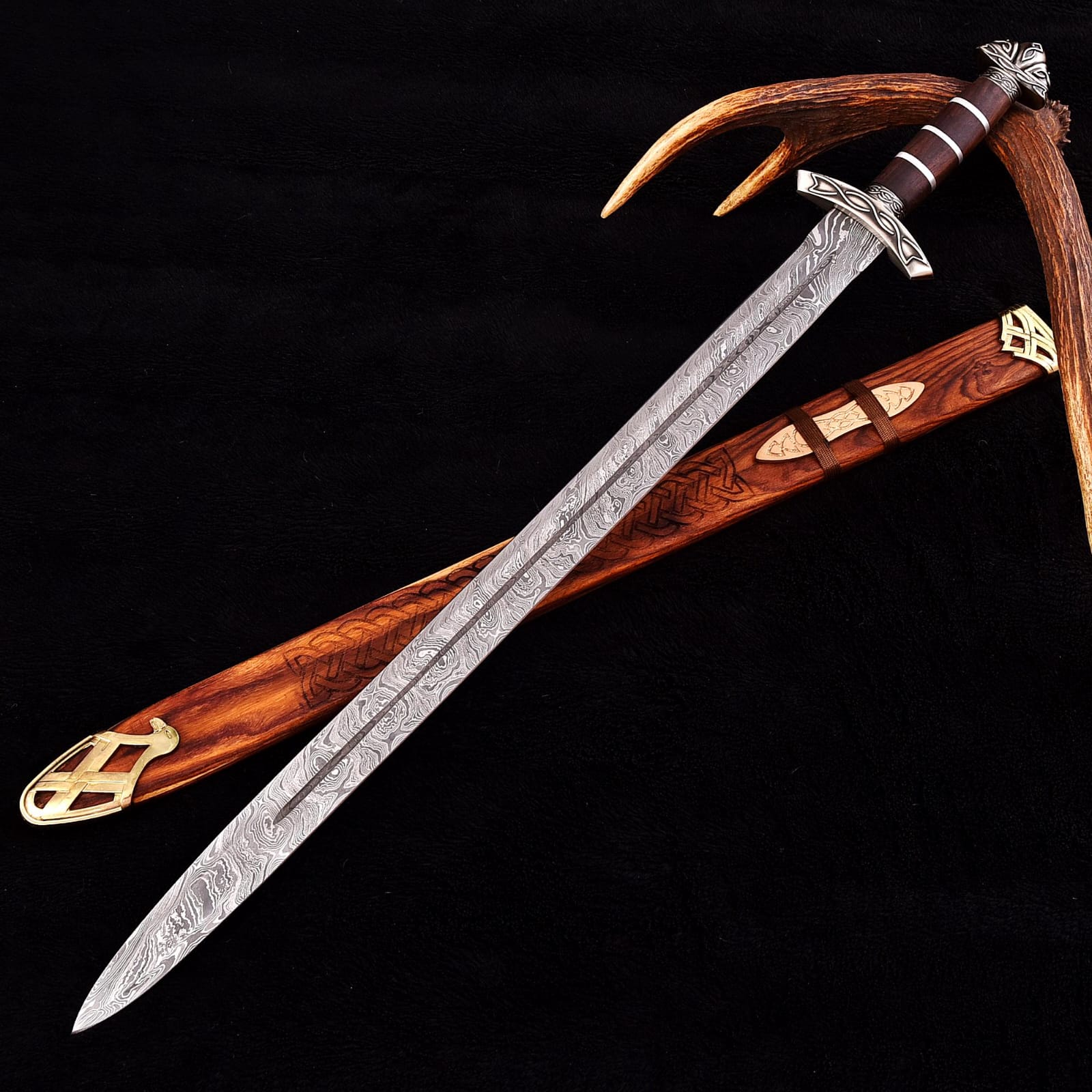 Hand Forged Carbon Steel Norse / Medieval / Viking Sword Wit | Inspire ...