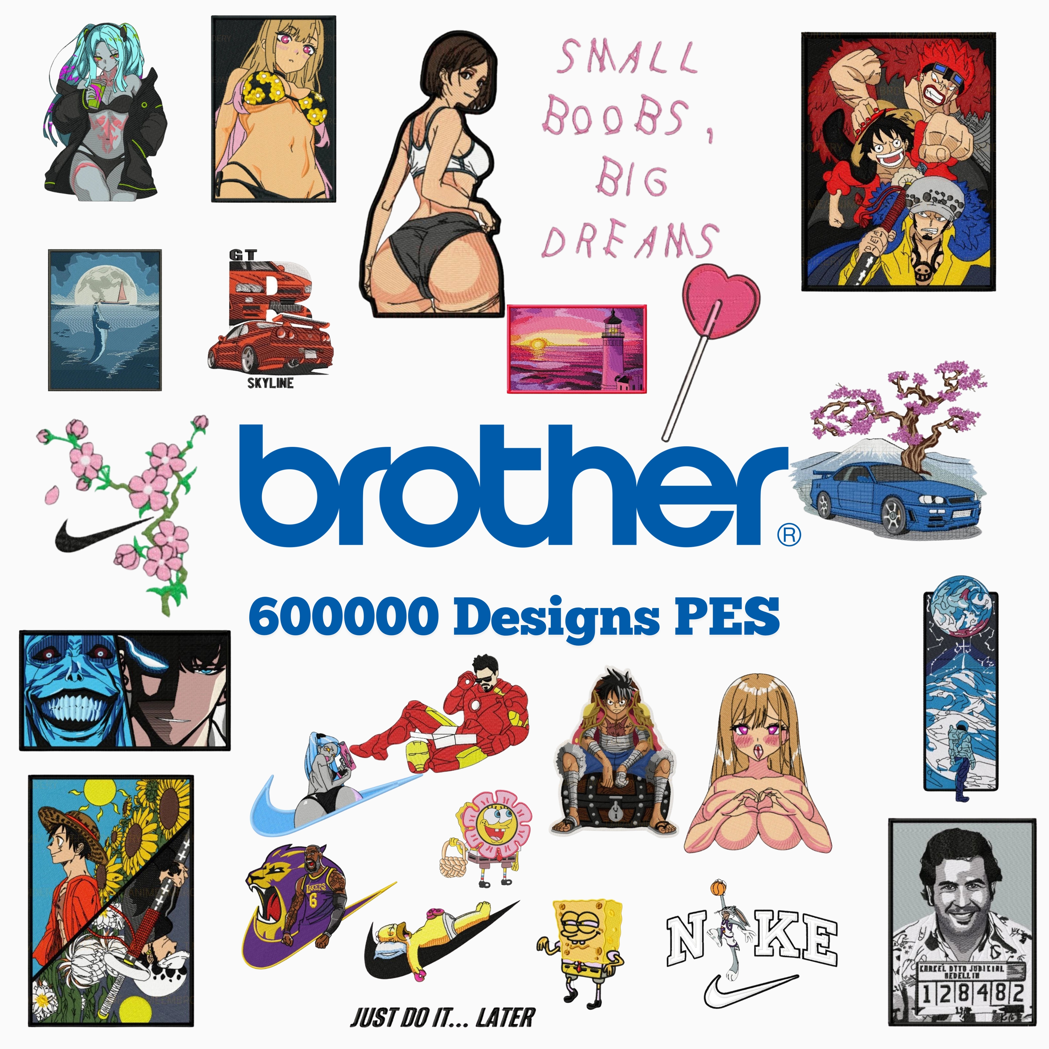 Brother Embroidery Machine Designs | 600,000 PES Files Downl | Inspire ...