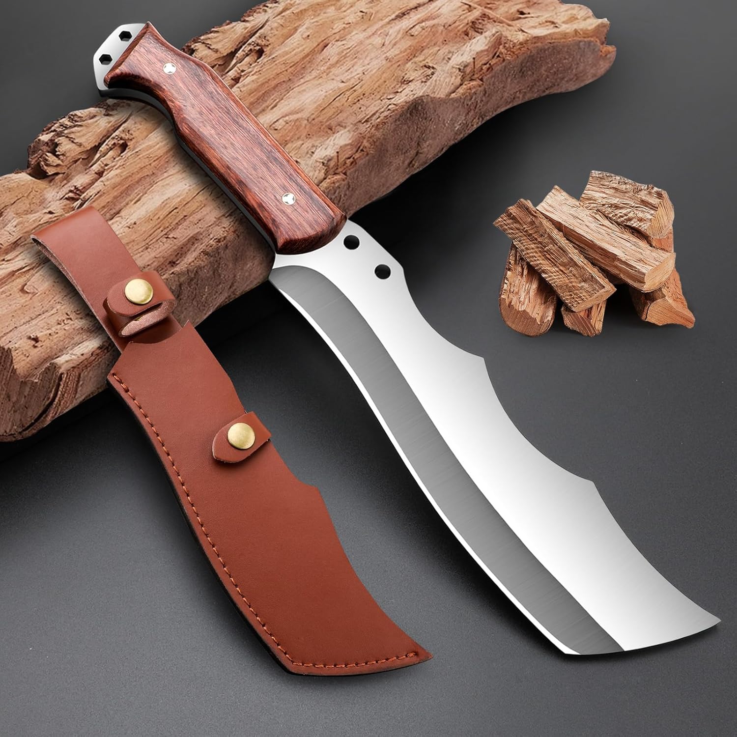 Outdoor Machete knife with Sheath for Cutting Trees, for Har | Inspire ...