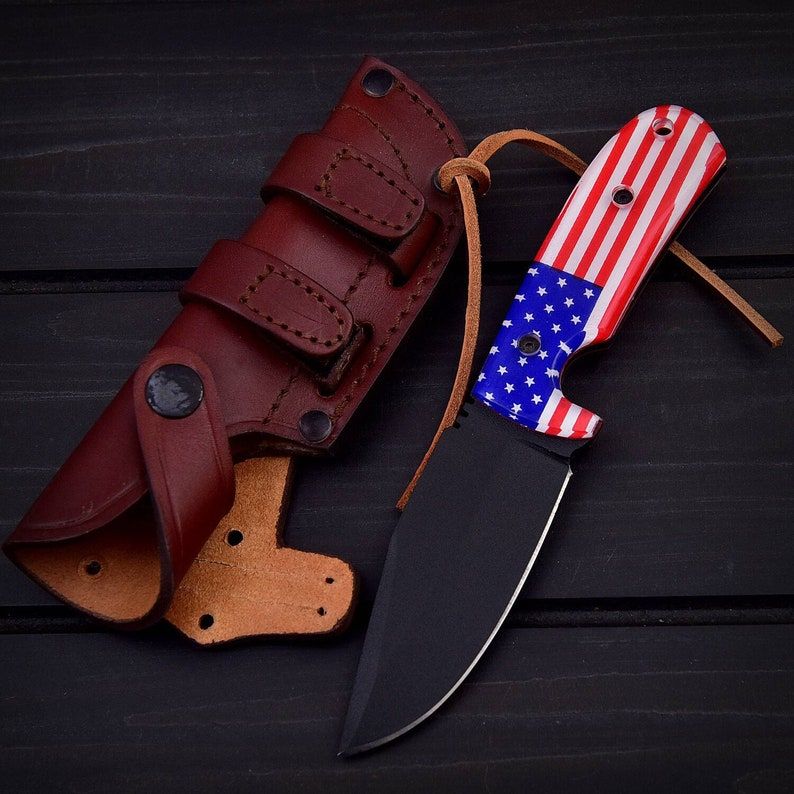 THE AMERICANO | Custom Hand Made - Skinner Camping Knife - D | Inspire ...