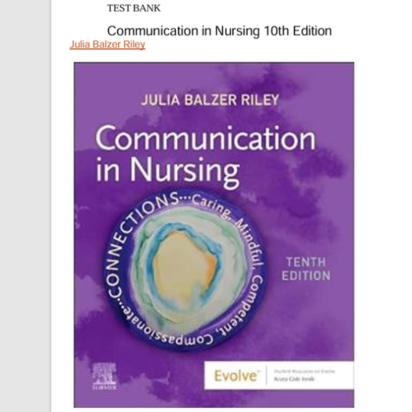 Communication in Nursing 10th Edition by Julia Balzer Riley | Inspire ...