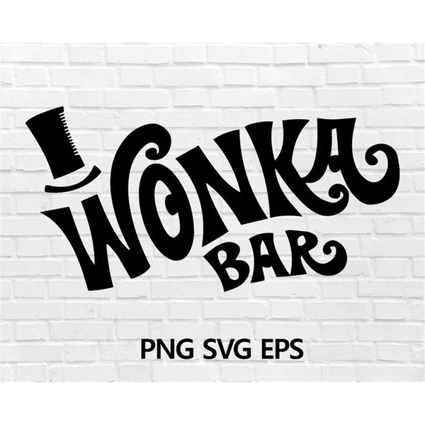 Wonka Bar, Wonka Chocolate, Chocolate Factory , SVG-PNG-EPS | Inspire ...