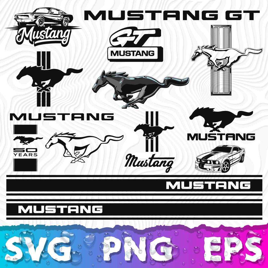 Mustang Logo SVG, Ford Mustang Logo PNG, Mustang Silhouette | Inspire ...