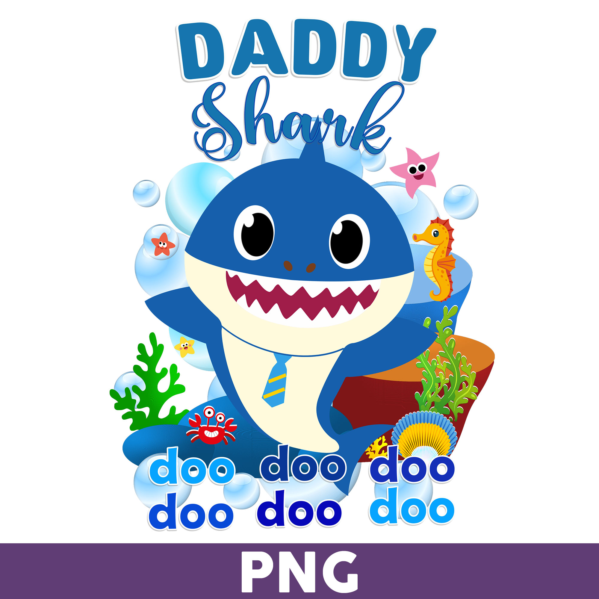 Daddy Shark Png, Shark Png, Shark Family Png, Shark Birthday | Inspire ...