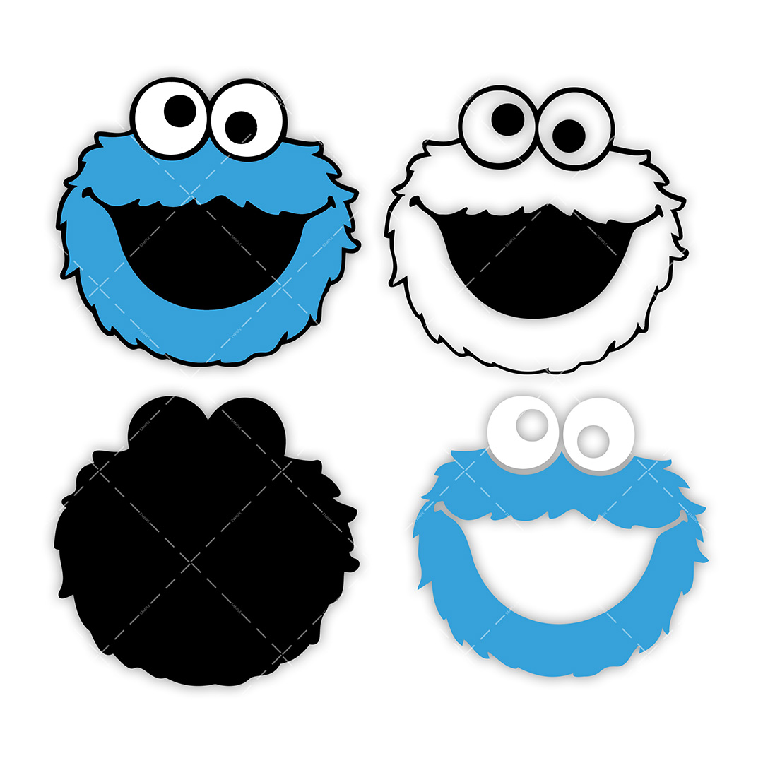 Cookie Monster SVG, PNG, PDF, Cookie SVG, monster cricut | Inspire Uplift