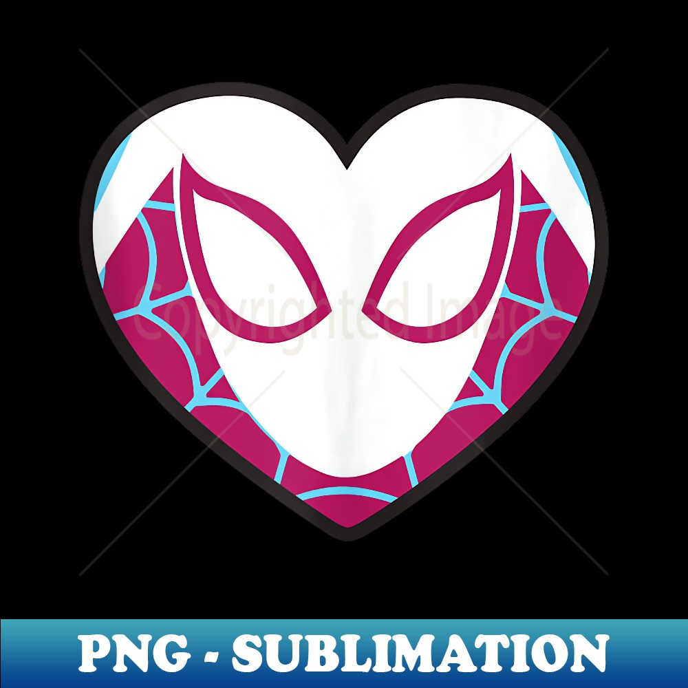 Marvel Spider-Man Ghost Spider Spider-Gwen Heart Mask Logo - | Inspire ...