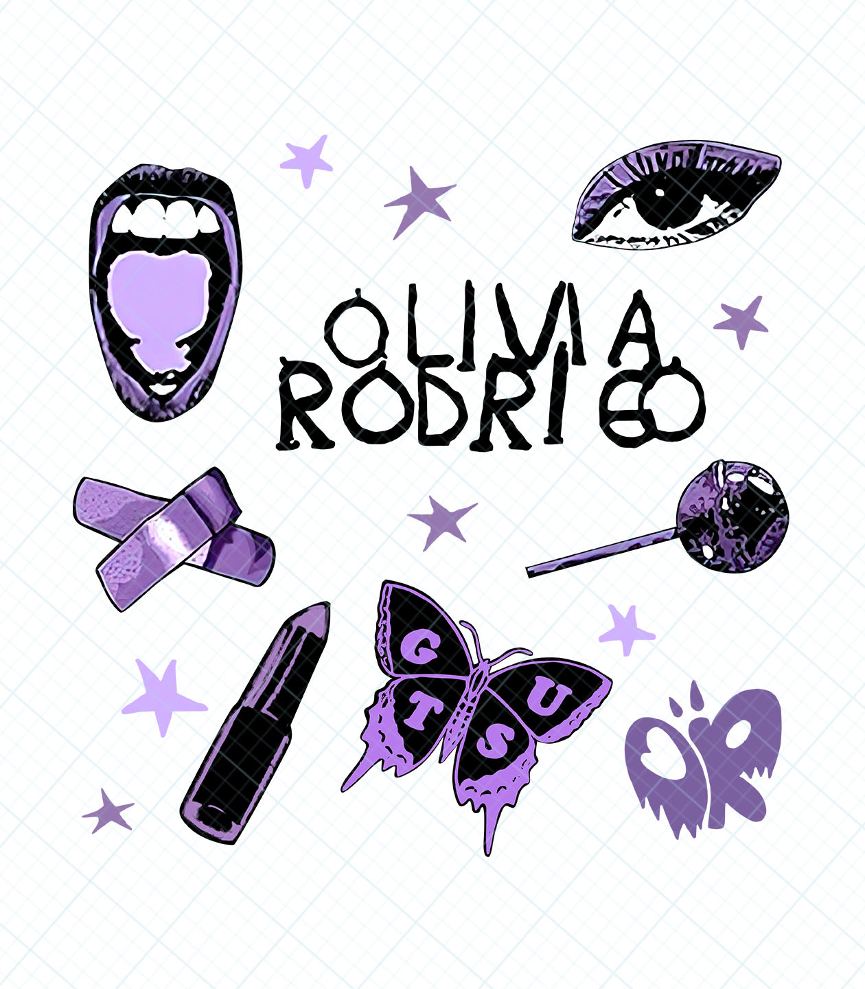 Olivia Rodrigo Guts PNG Download, Olivia Purple Butterfly PN | Inspire ...