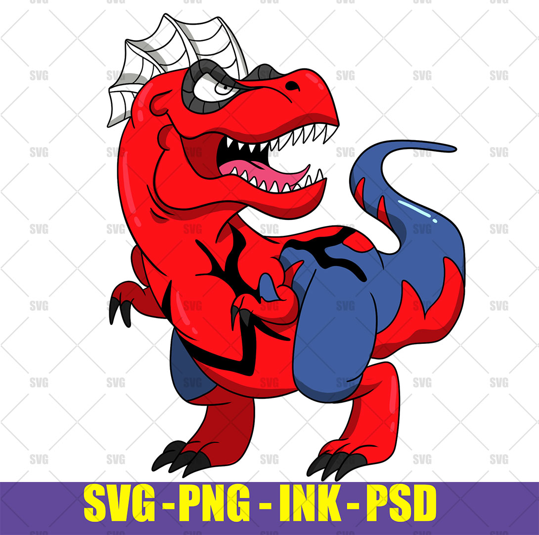 Spider-Rex SVG,Spider-Rex Ink,Spider-Rex PNG, Cut files for | Inspire ...