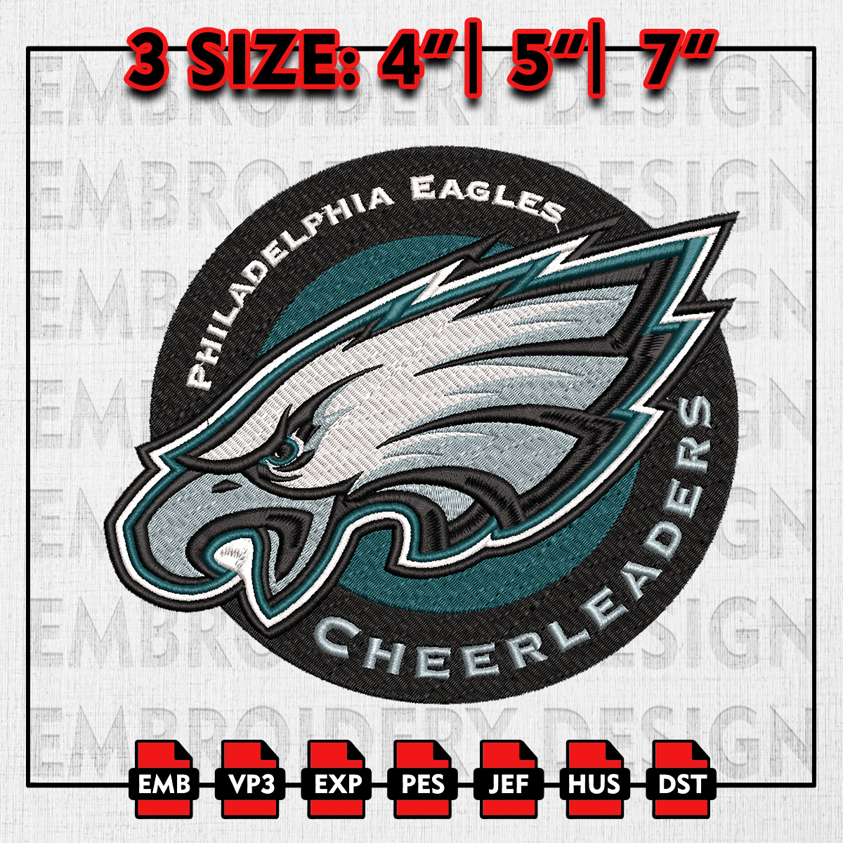NFL Eagles Logo Embroidery Design, NFL Team Logo,NFL Philade | Inspire ...