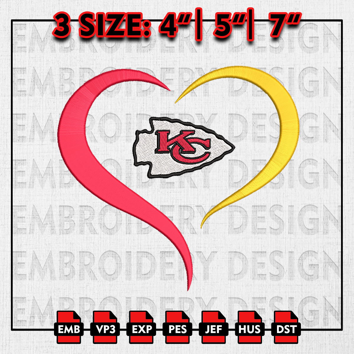 Kansas City Chiefs Cross Stitch Patterns | Inspire Uplift